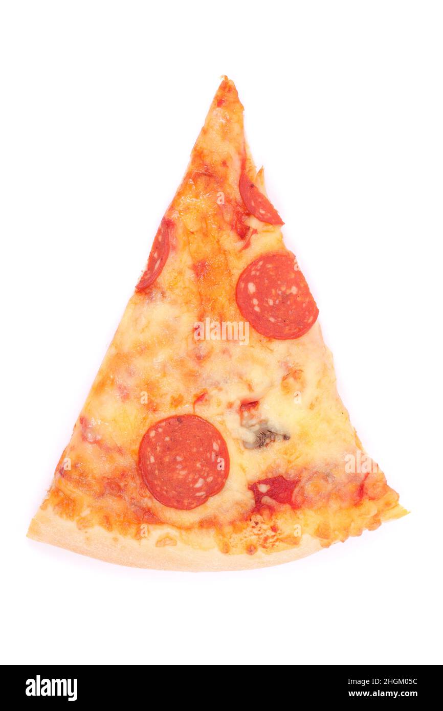 Pizza slice top view Cut Out Stock Images & Pictures - Alamy