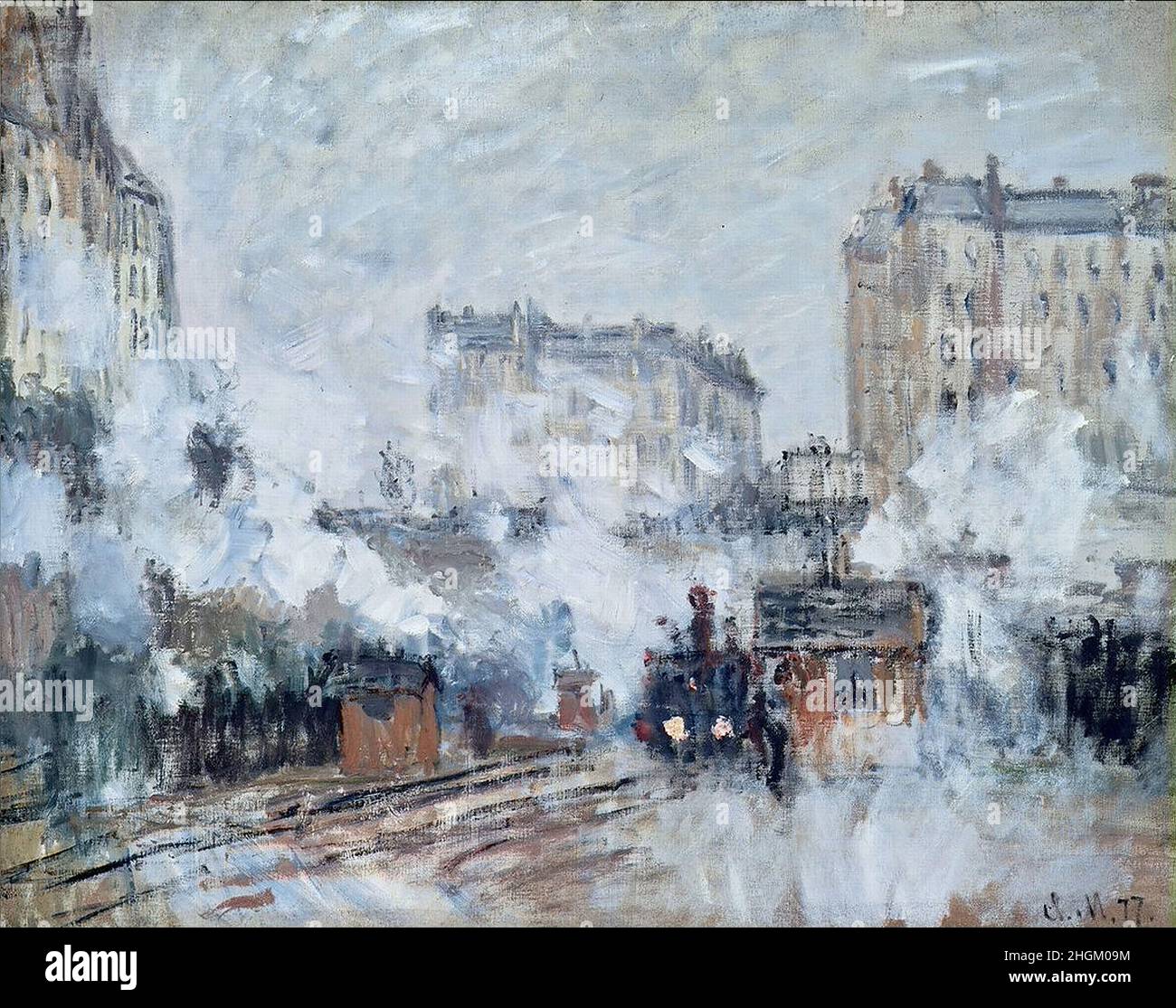 Claude monet the saint lazare station hi-res stock photography and ...