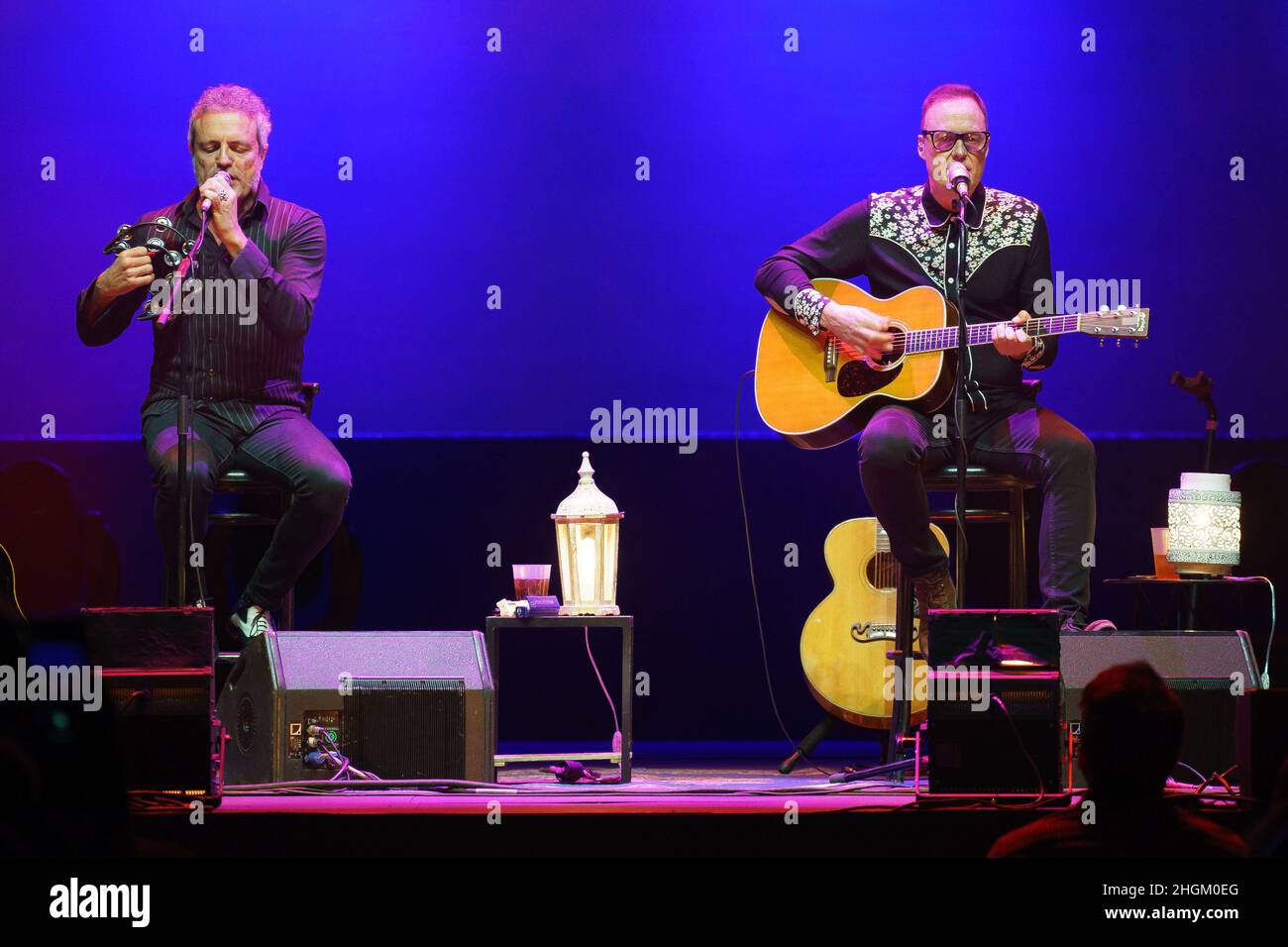 Carlos Tarque and Ricardo Ruiperez, members of M-Clan offer an acoustic ...
