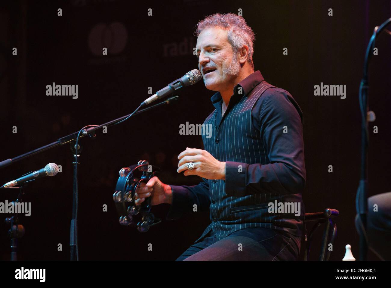 Carlos Tarque, a member of M-Clan offers an acoustic concert at the ...