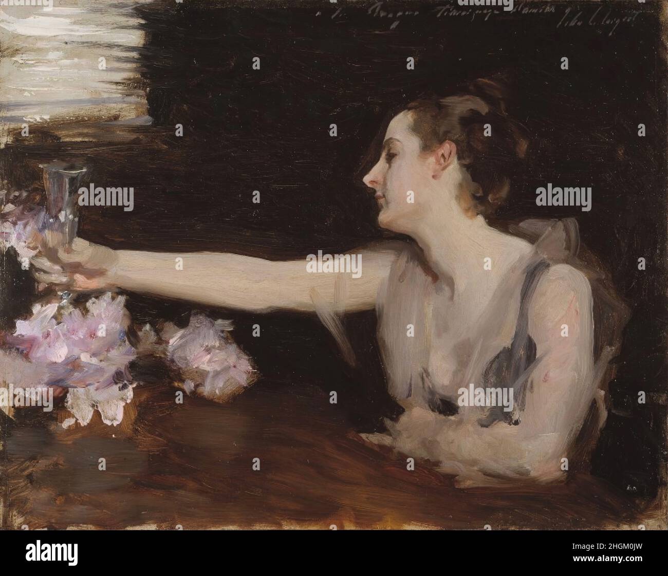 Madame Gautreau Drinking a Toast - 1882 83 - oil on wood 32 x 41 cm ...