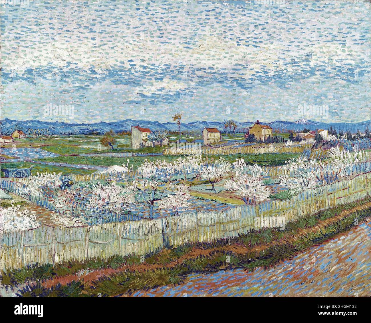 Peach Trees in Blossom - 1889 - Oil on canvas 65 x 81 cm - Van Gogh ...