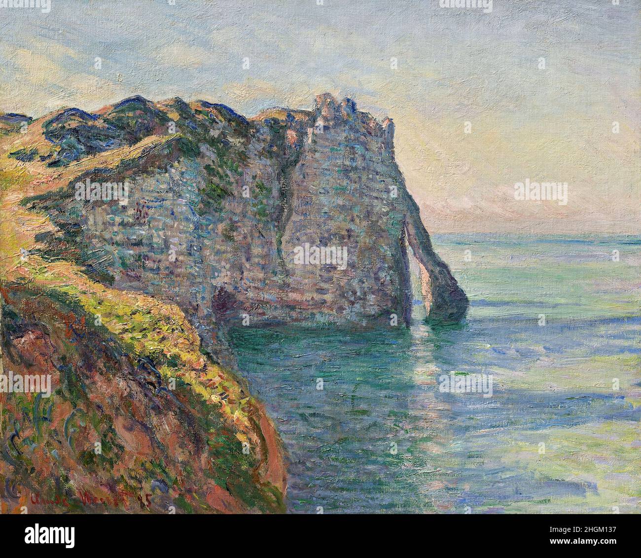 The Cliff and the Porte d’Aval - 1885 - Oil on canvas 65 x 81 cm ...