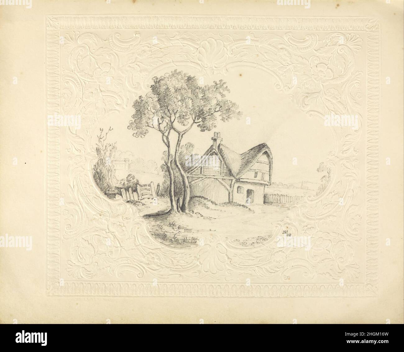 Attributed to James G. Jones (active 1860s) - (Drawing of a House Stock ...