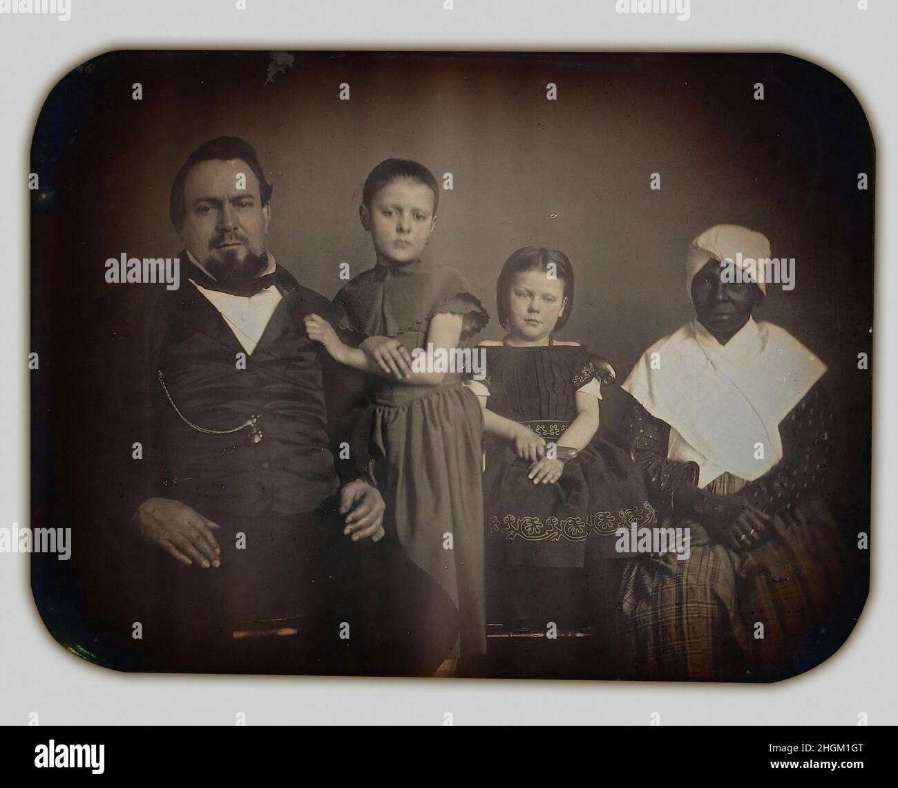 Thomas Martin Easterly (American - Father, Daughters, and Nurse Stock ...