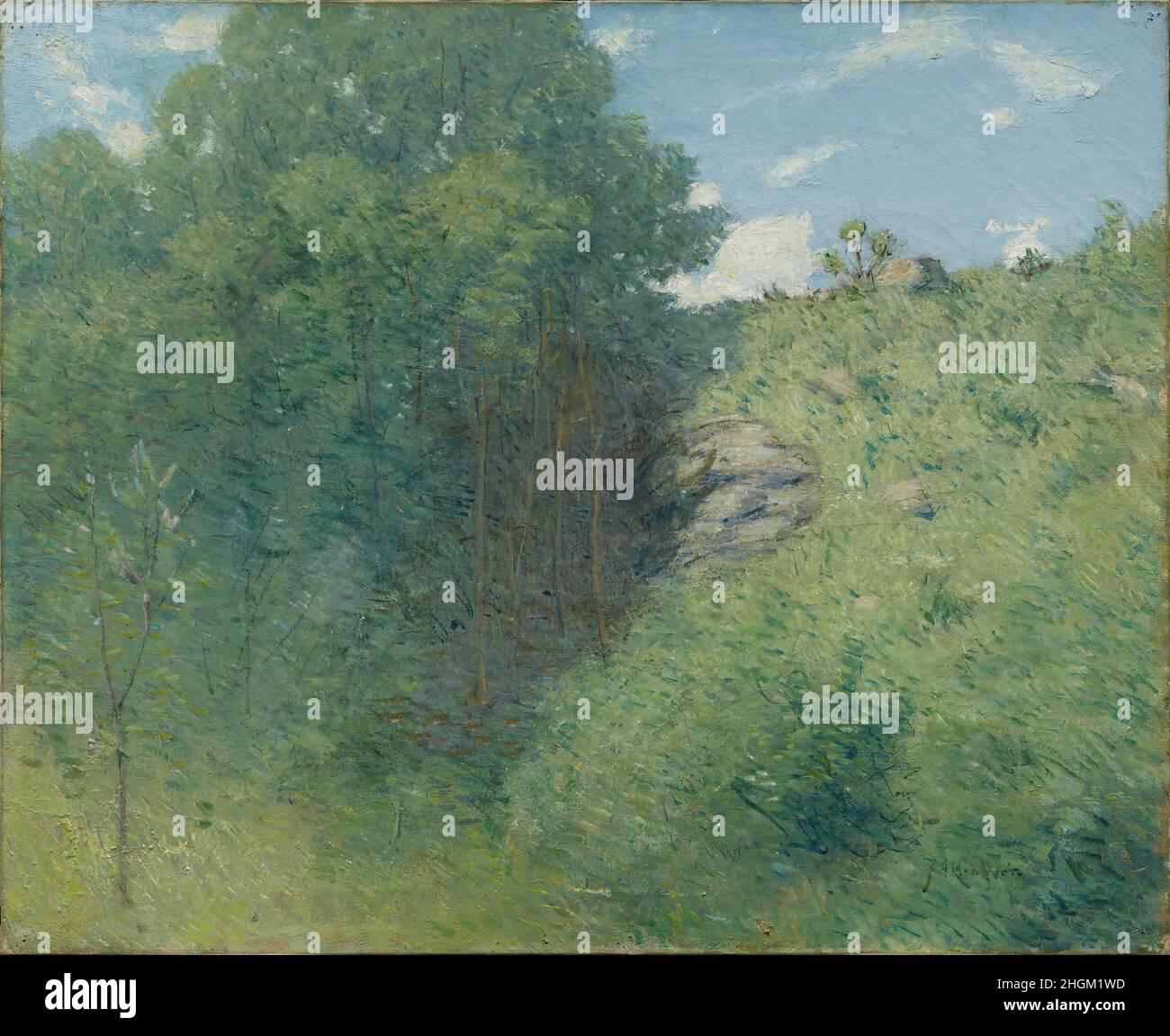 Ravine near Branchville - 1910 19 - Oil on canvas 60 x 45 cm - Weir ...