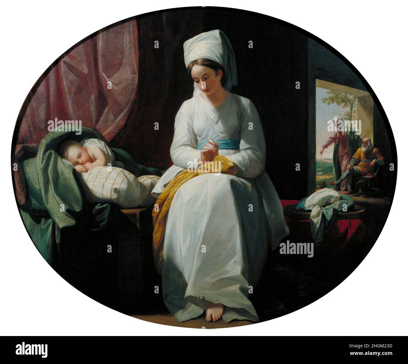 Benjamin West - The Golden Age Stock Photo - Alamy