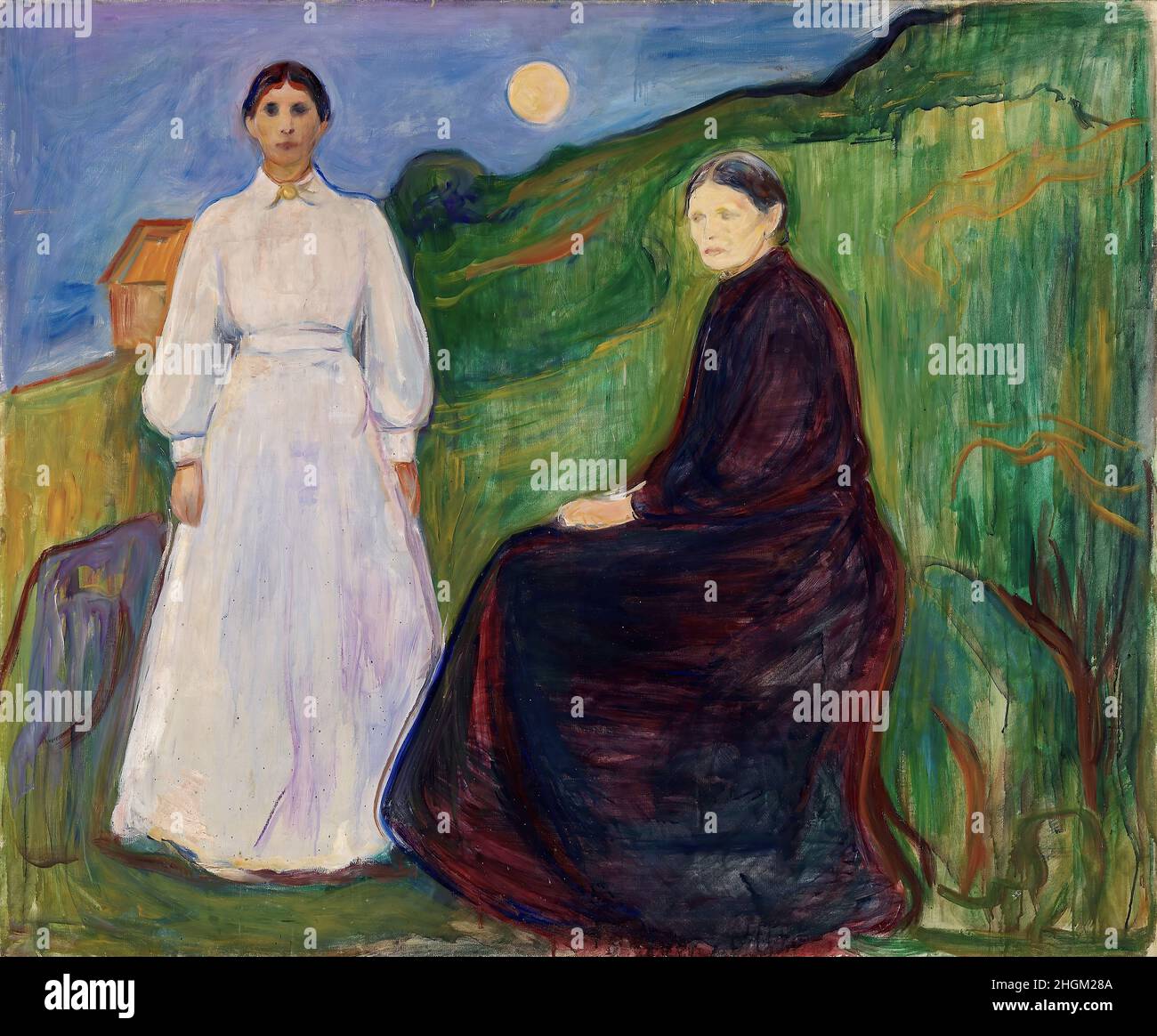 Edvard munch mother daughter hi-res stock photography and images - Alamy