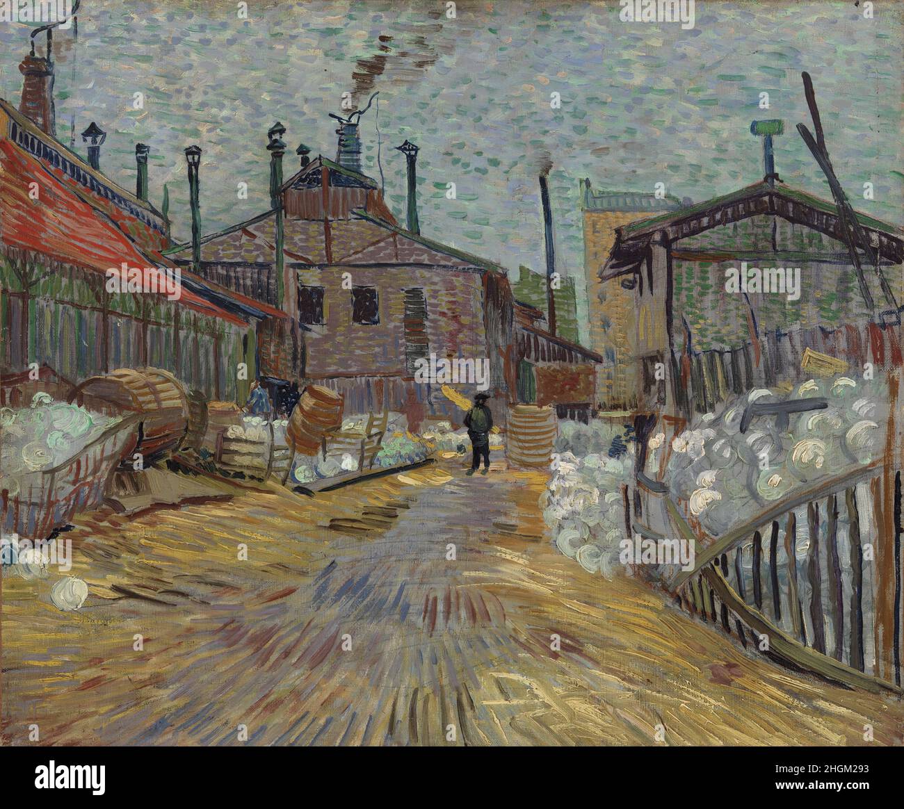 The Factory - 1887 - Oil on canvas 46 x 55,6 cm - Van Gogh Vincent ...