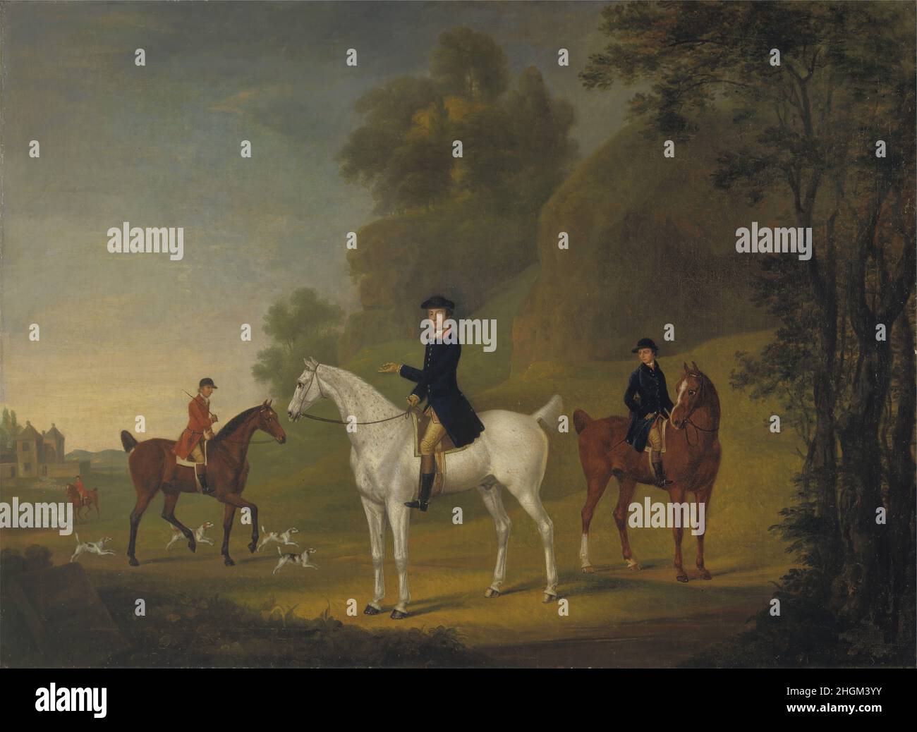 Thomas Stringer - Lord Bulkeley and his Harriers, his Huntsman John ...