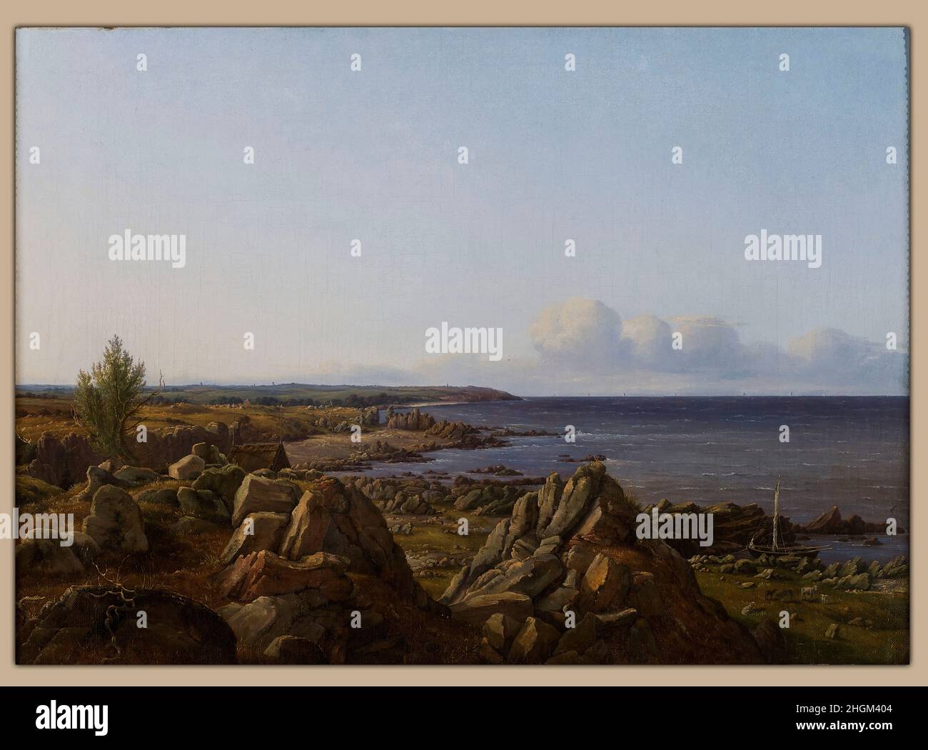 Vilhelm Petersen - View of the parish of Østerlarsker Stock Photo - Alamy