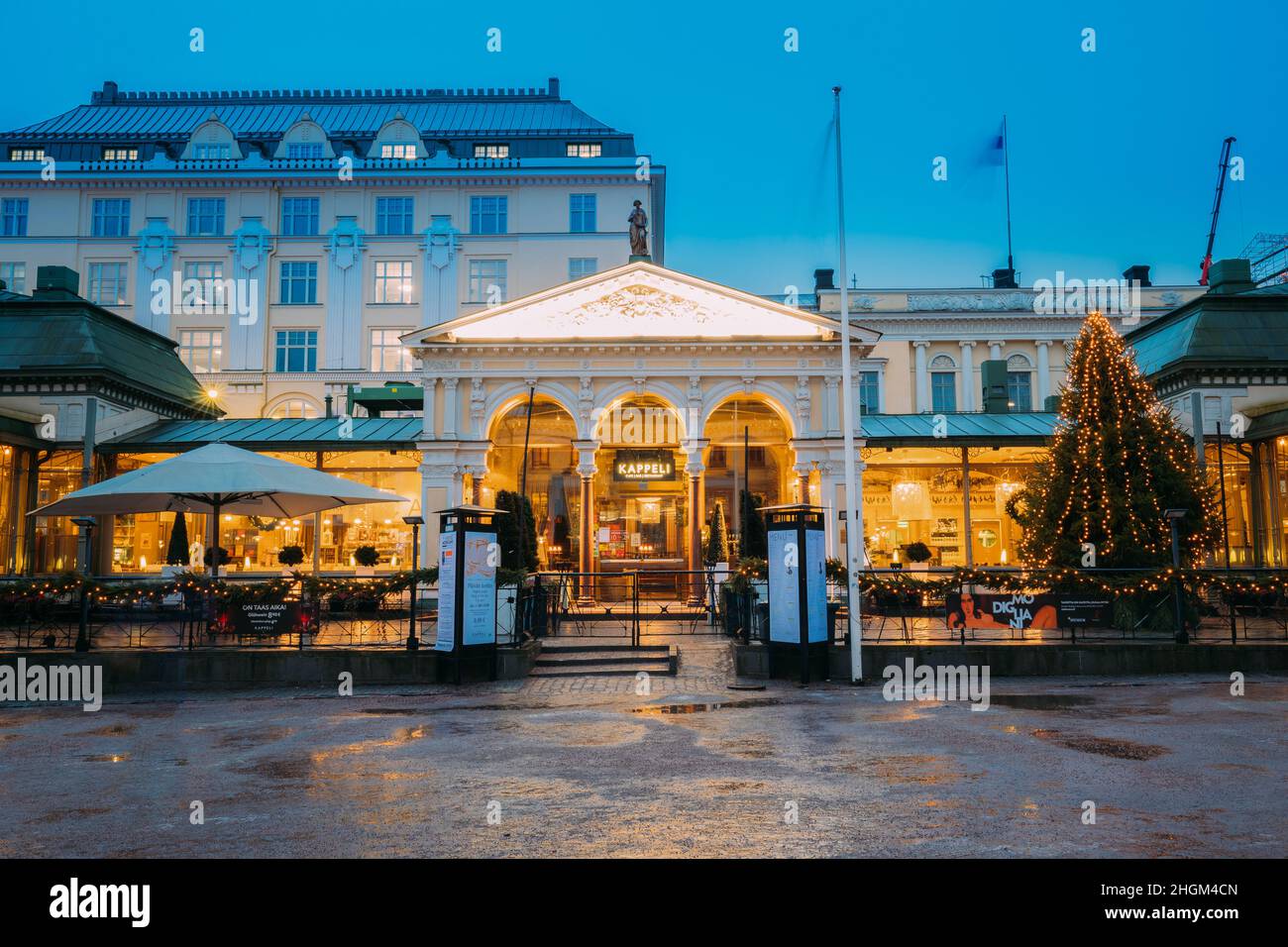 Helsinki, Finland. Famous And Popular Place Is Cafe, Bar, Restaurant ...