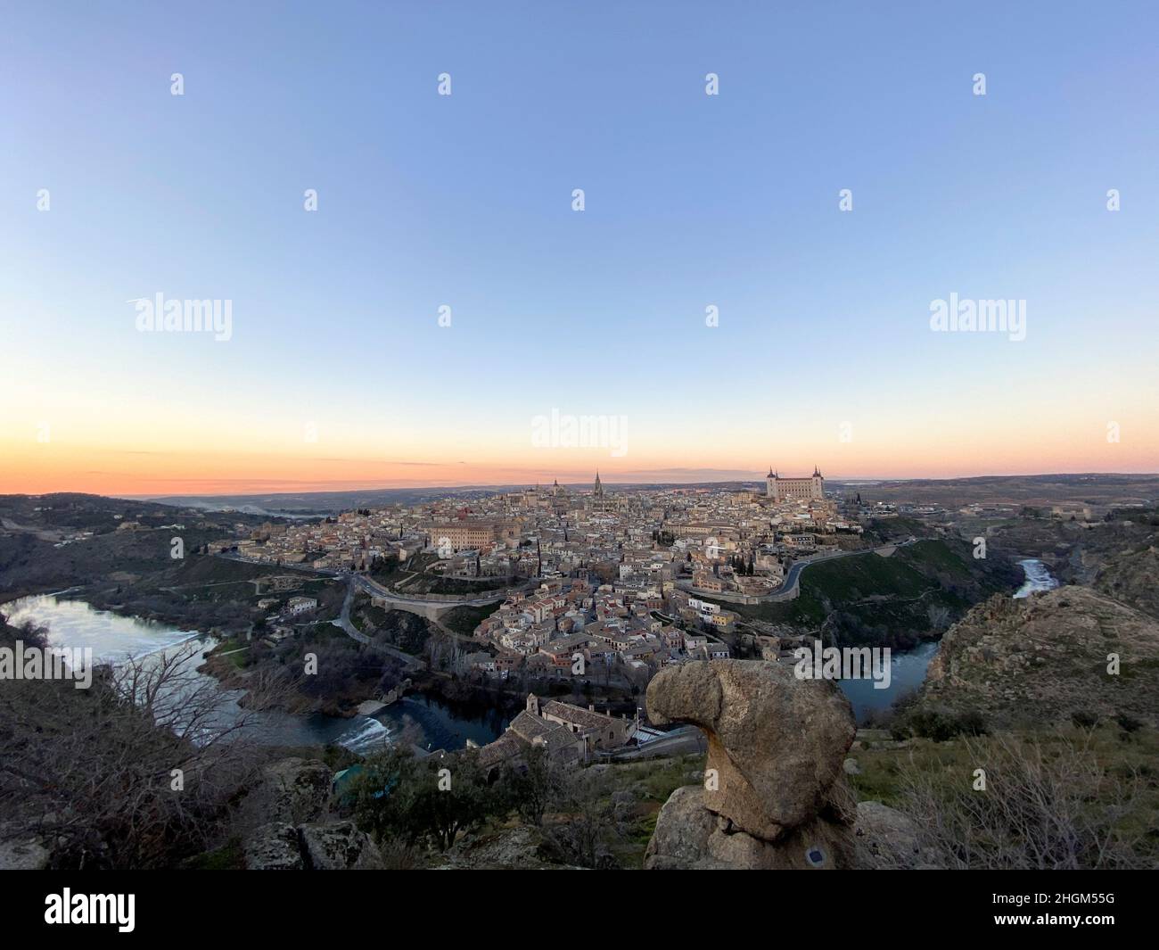 A general views shows Toledo city, after the Japan Convention Bureau ...