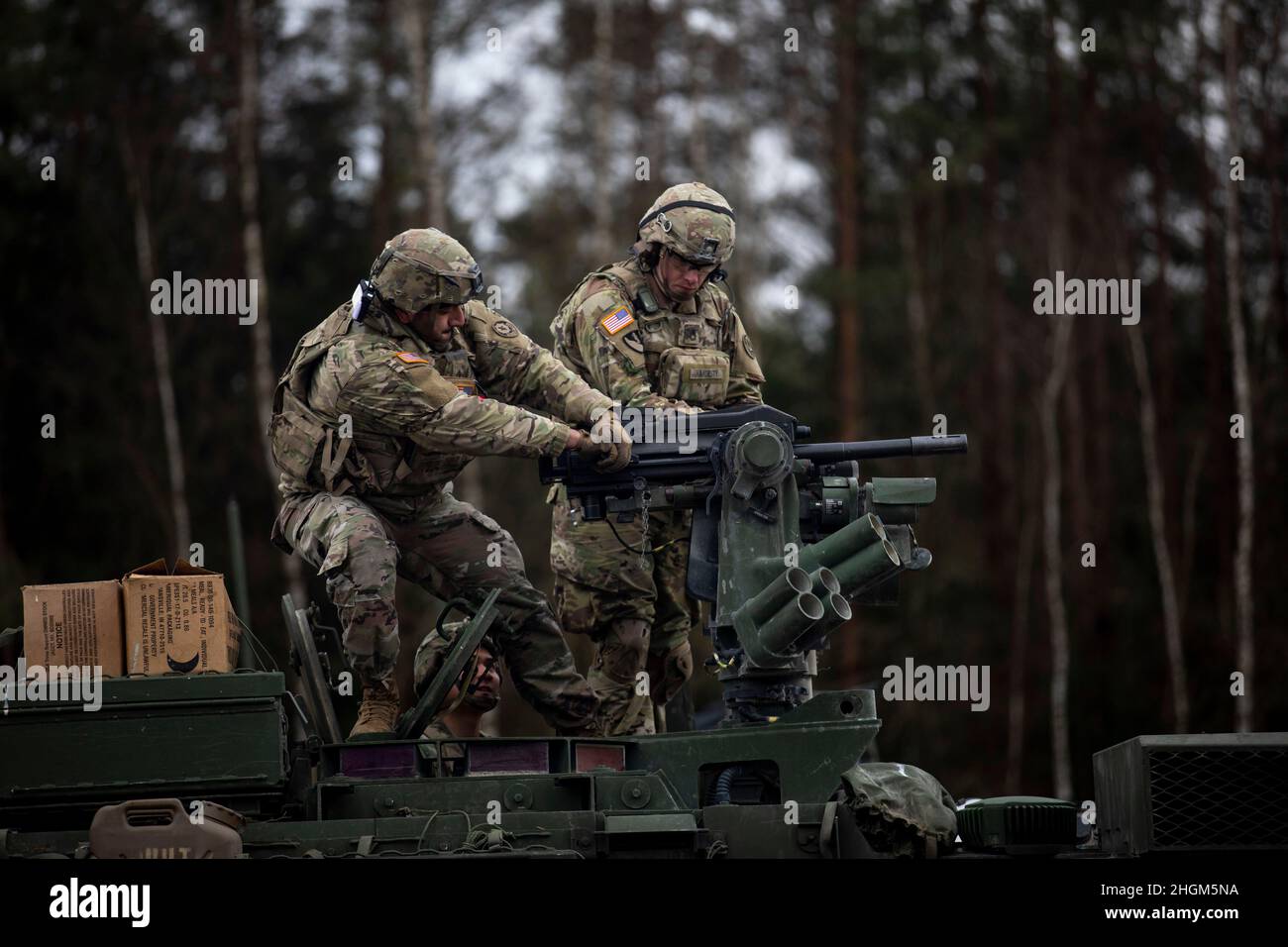 U.S. Soldiers, assigned to the Regimental Engineer Squadron, 2d Cavalry ...