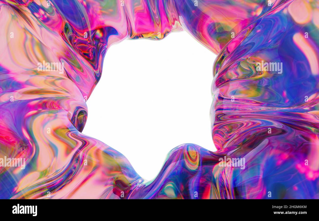 Abstract gradation of glass, 3d rendering. Computer digital drawing ...