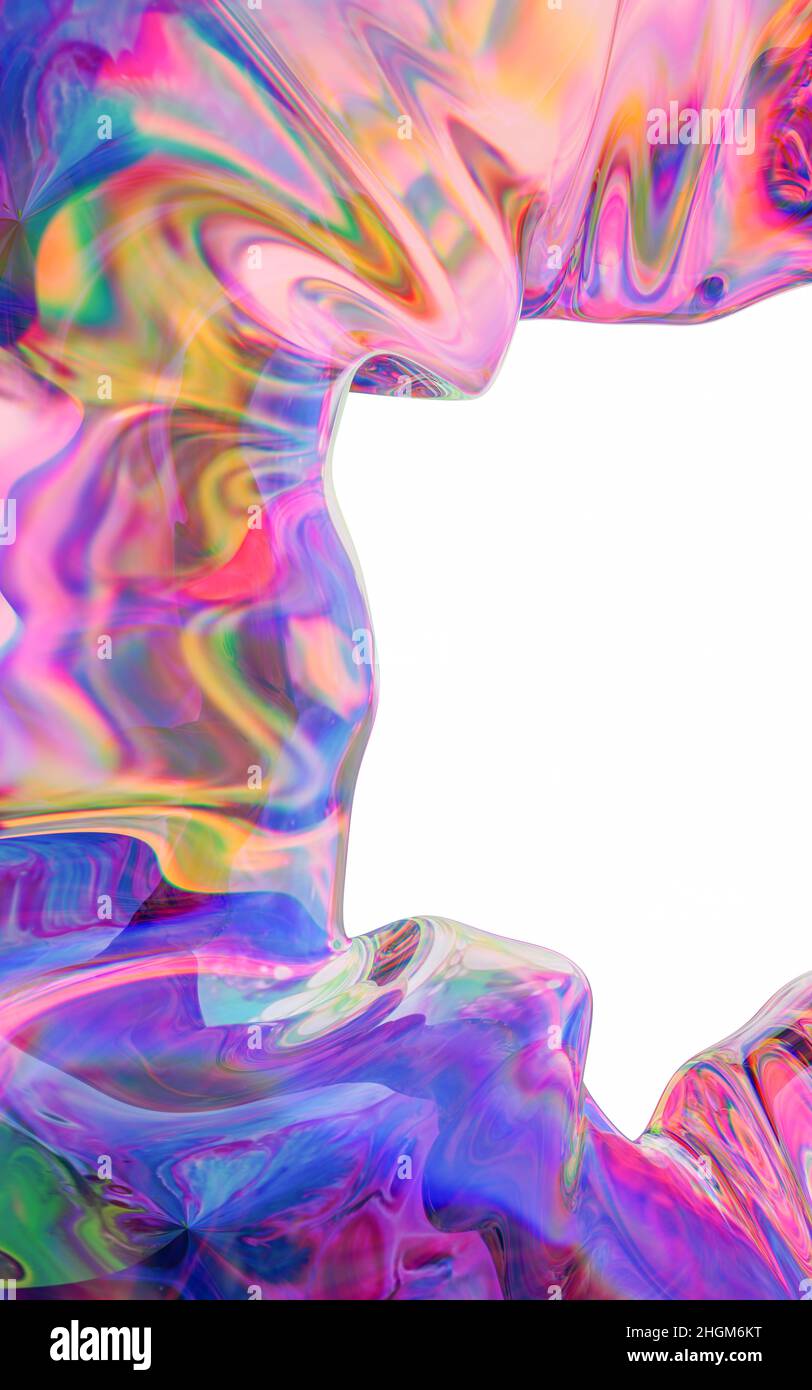 Abstract gradation of glass, 3d rendering. Computer digital drawing ...