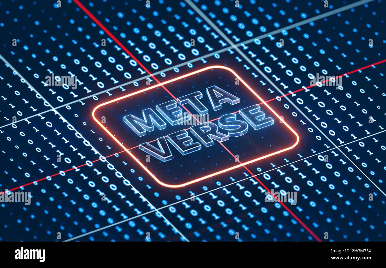 The concept of Metaverse, 3d rendering. Computer digital drawing Stock ...