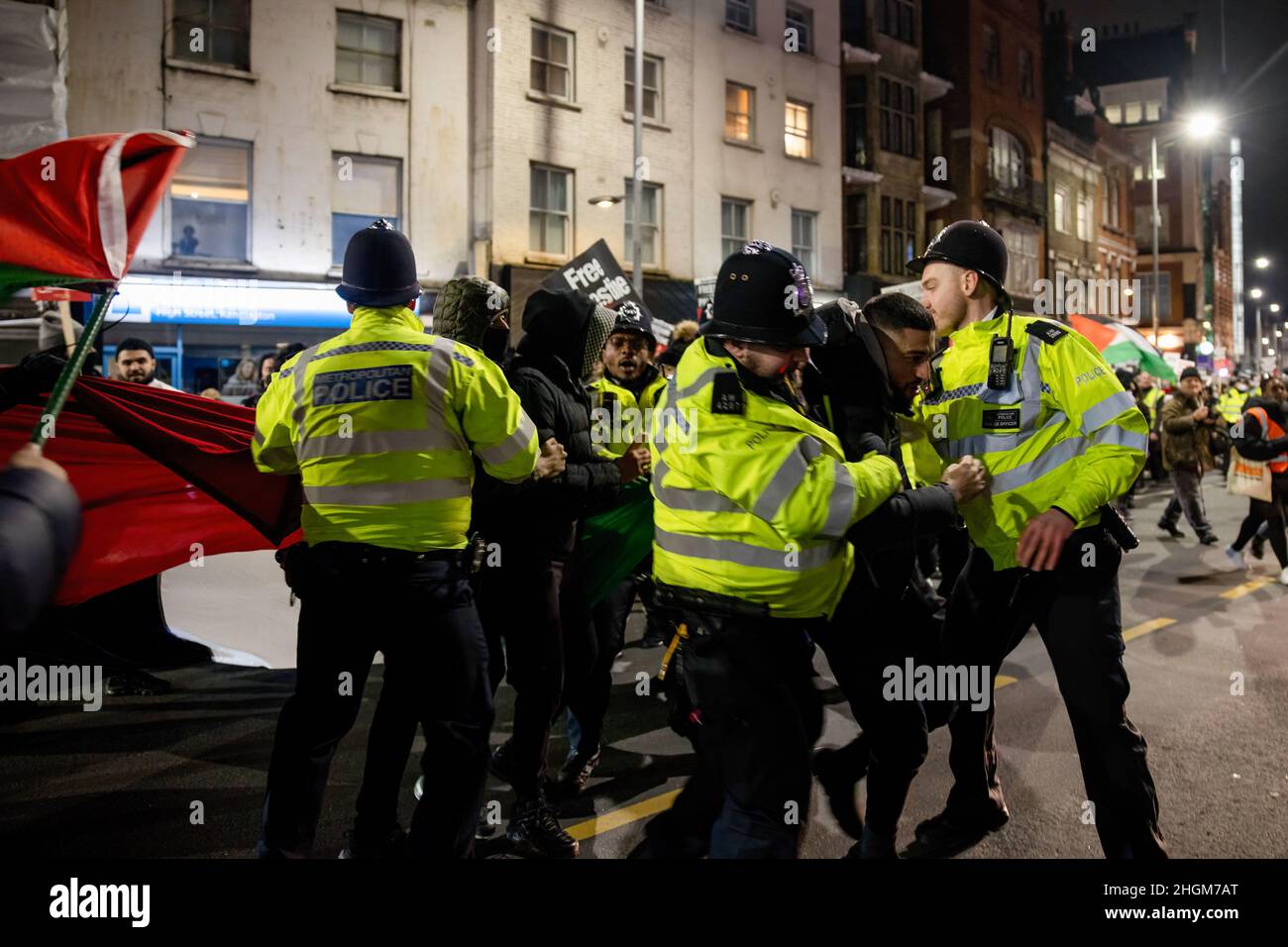 Local and police clash hi-res stock photography and images - Alamy