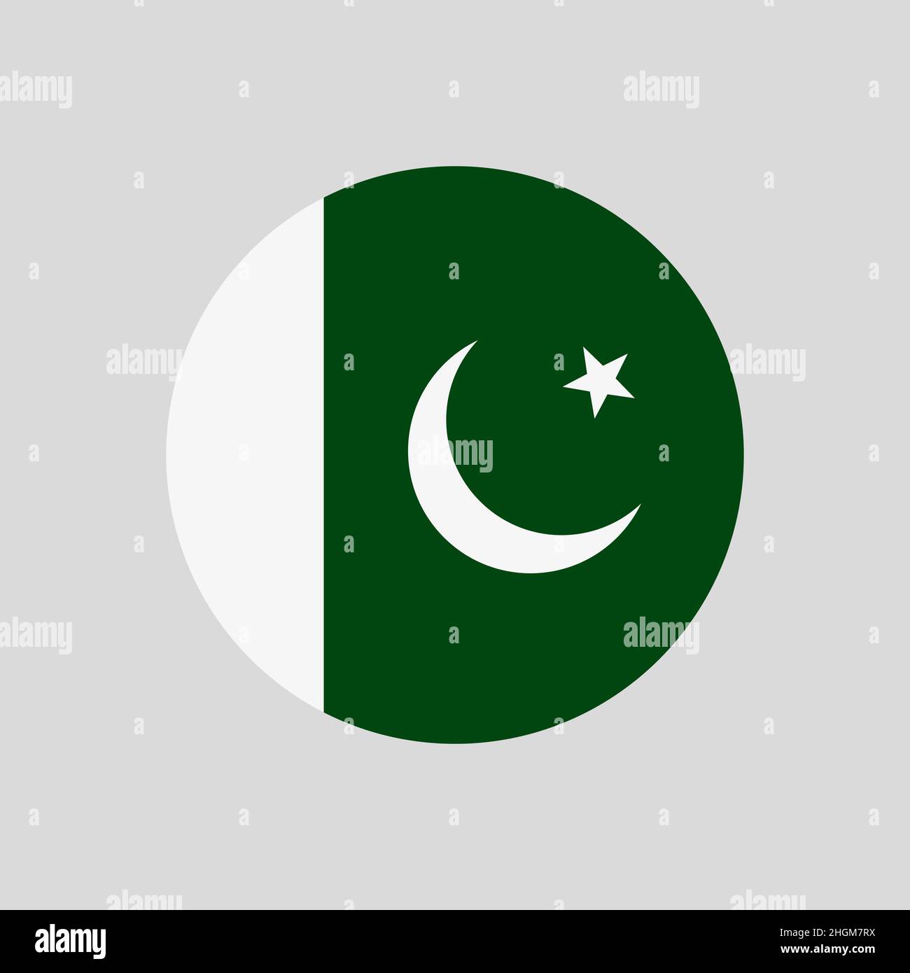 Pakistan flag in circle hi-res stock photography and images - Alamy