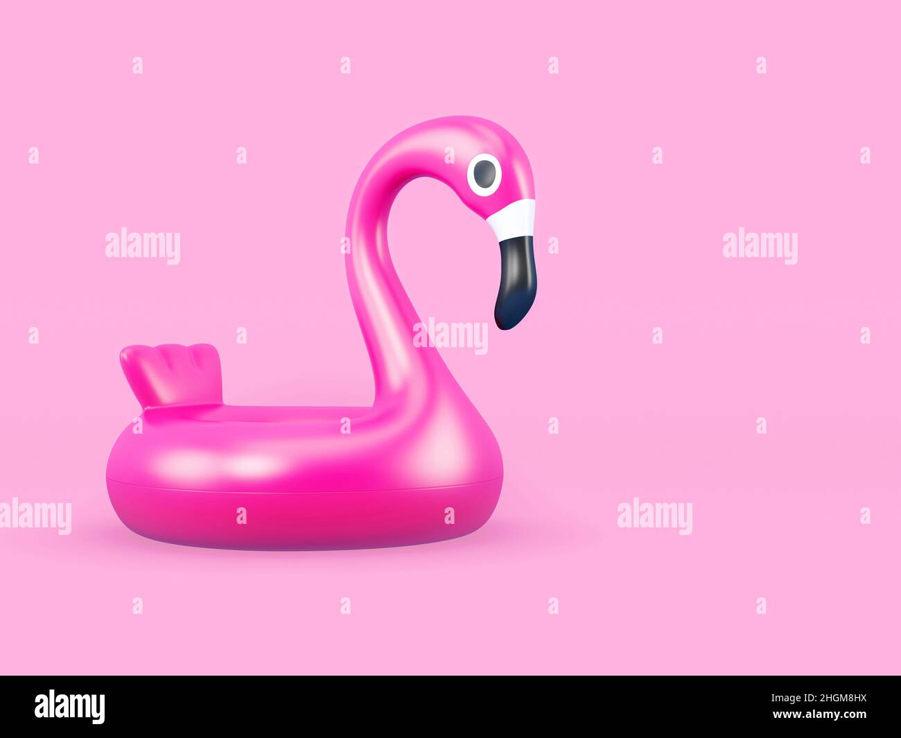 Inflatable flamingo, illustration Stock Photo - Alamy