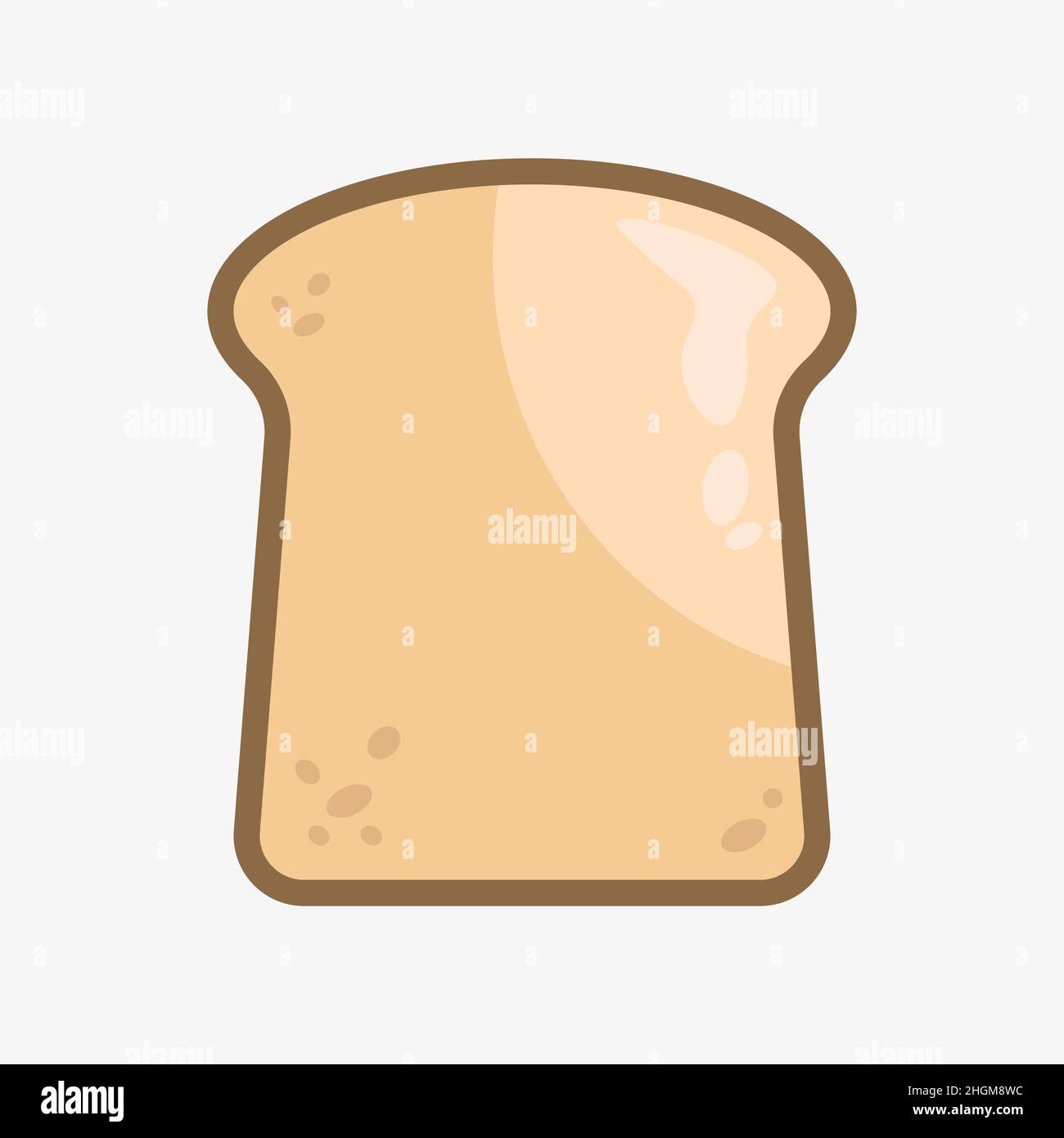 Sliced toast bread. Breakfast toast vector icon Stock Vector Image ...