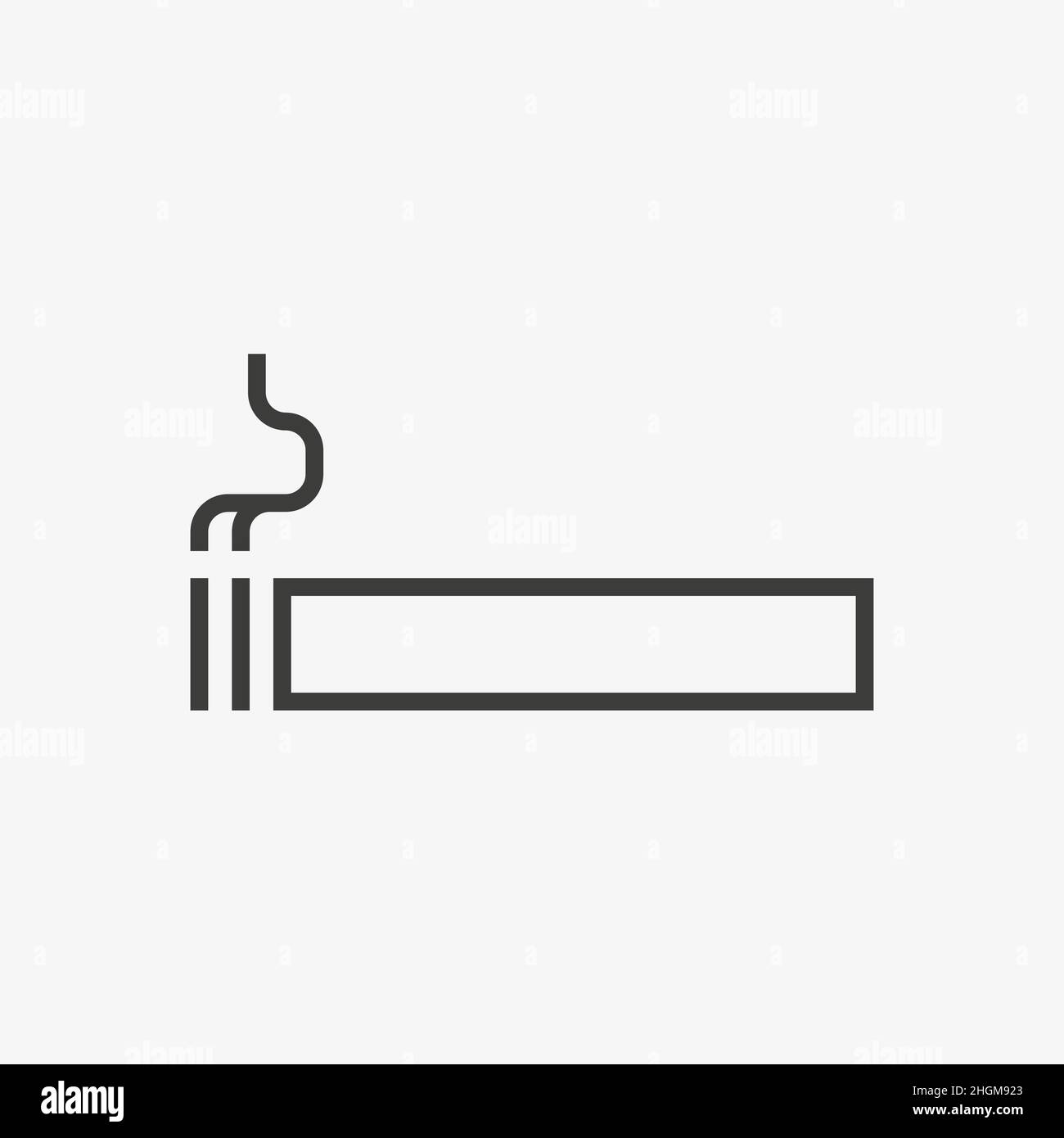 Smoking vector icon. Cigarette icon. Tobacco sign Stock Vector Image ...