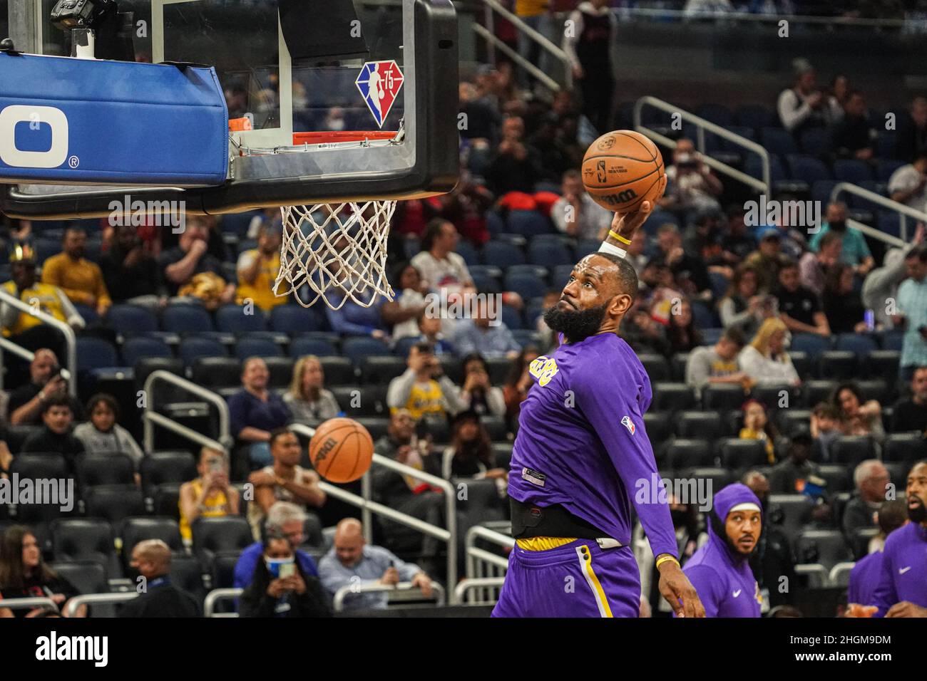 Orlando, Florida, USA, January 21, 2022, Los Angeles Lakers Small ...