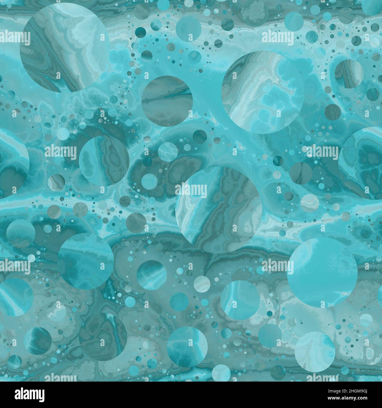 Seamless pattern of marbled orbs that gives a dreamy fantasy mysterious ...