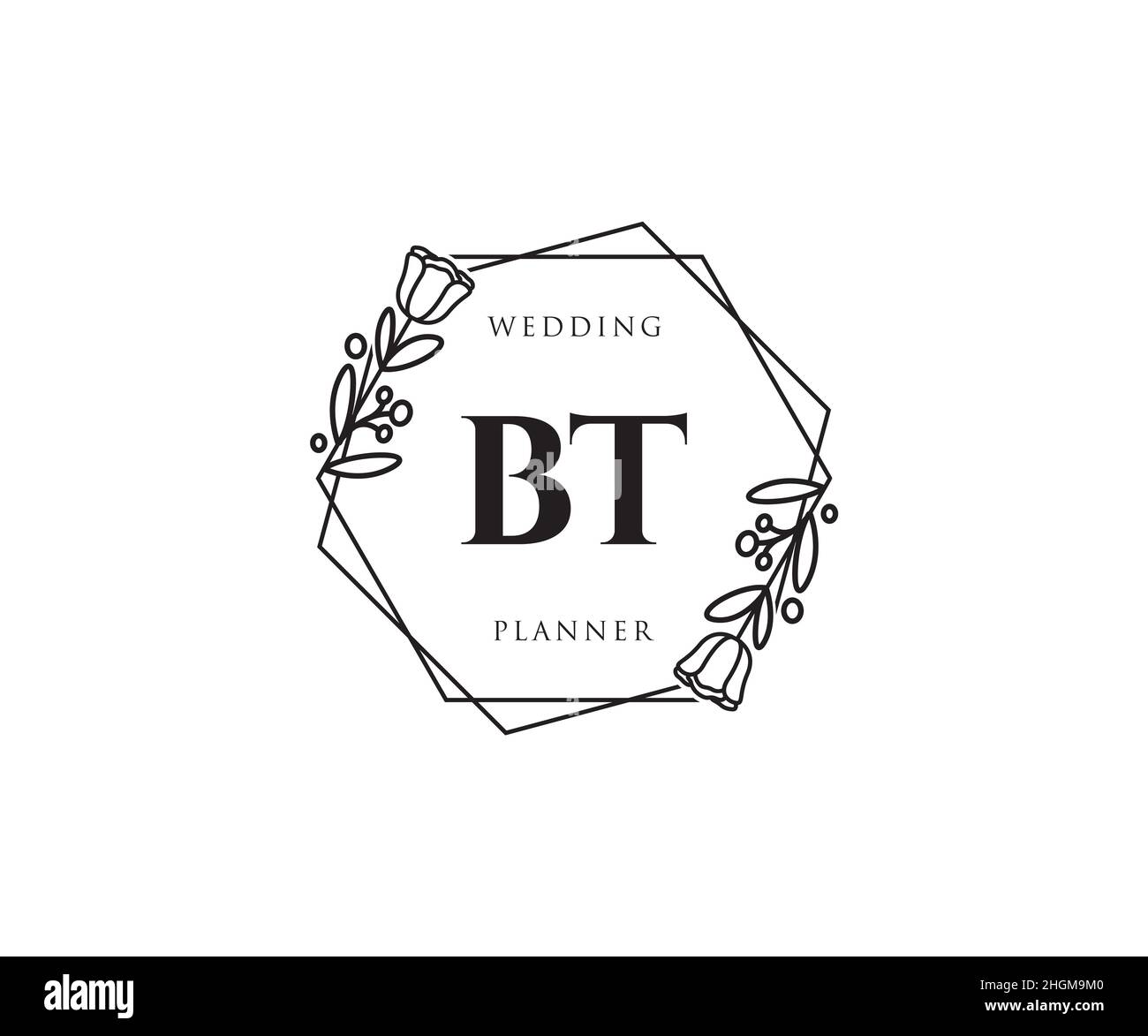 BT feminine logo. Usable for Nature, Salon, Spa, Cosmetic and Beauty ...