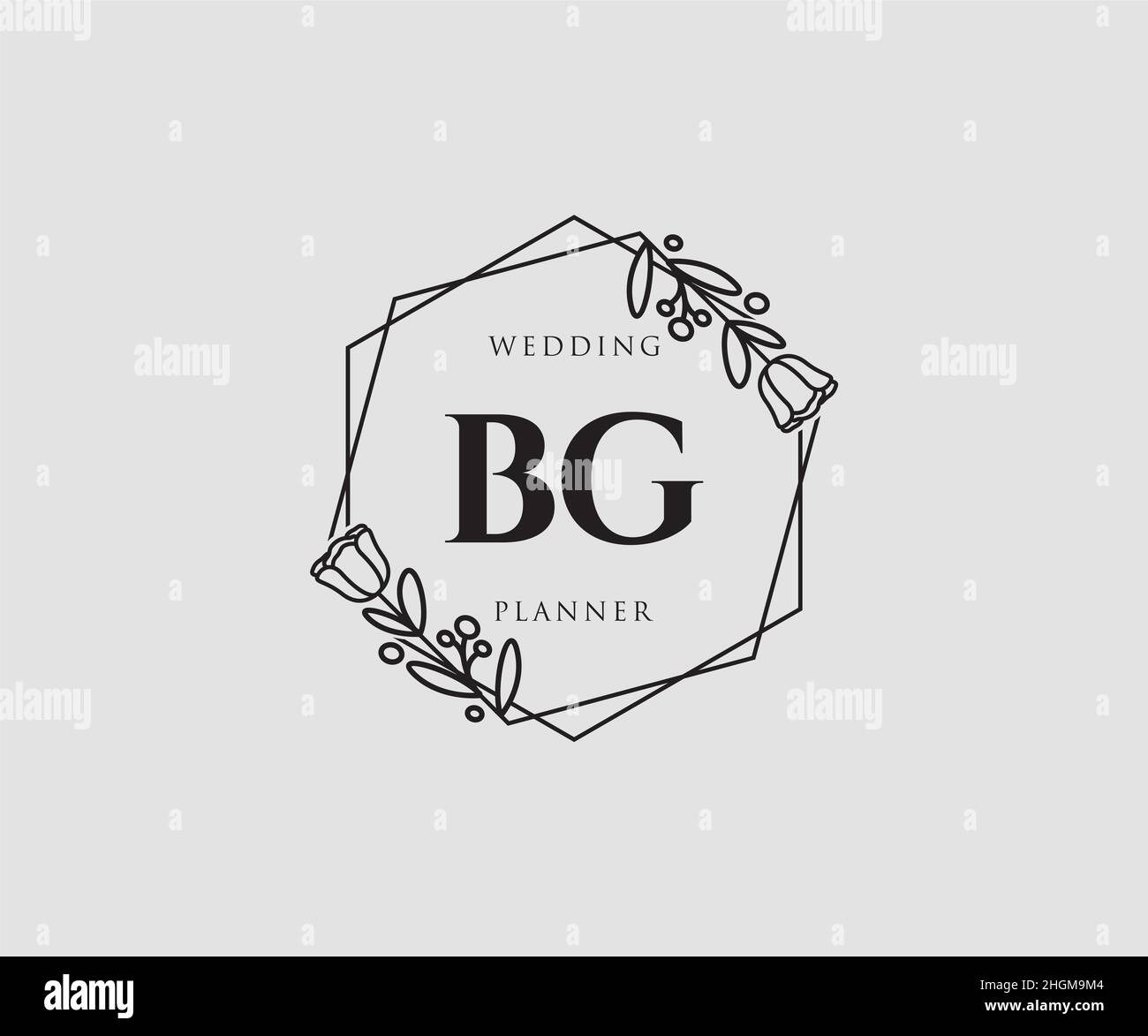 BG feminine logo. Usable for Nature, Salon, Spa, Cosmetic and Beauty ...