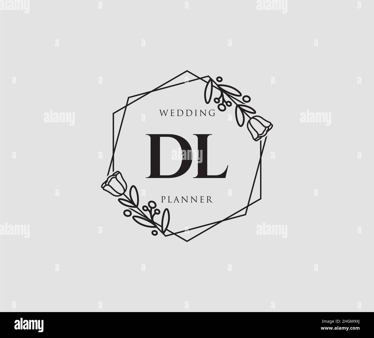 DL feminine logo. Usable for Nature, Salon, Spa, Cosmetic and Beauty ...