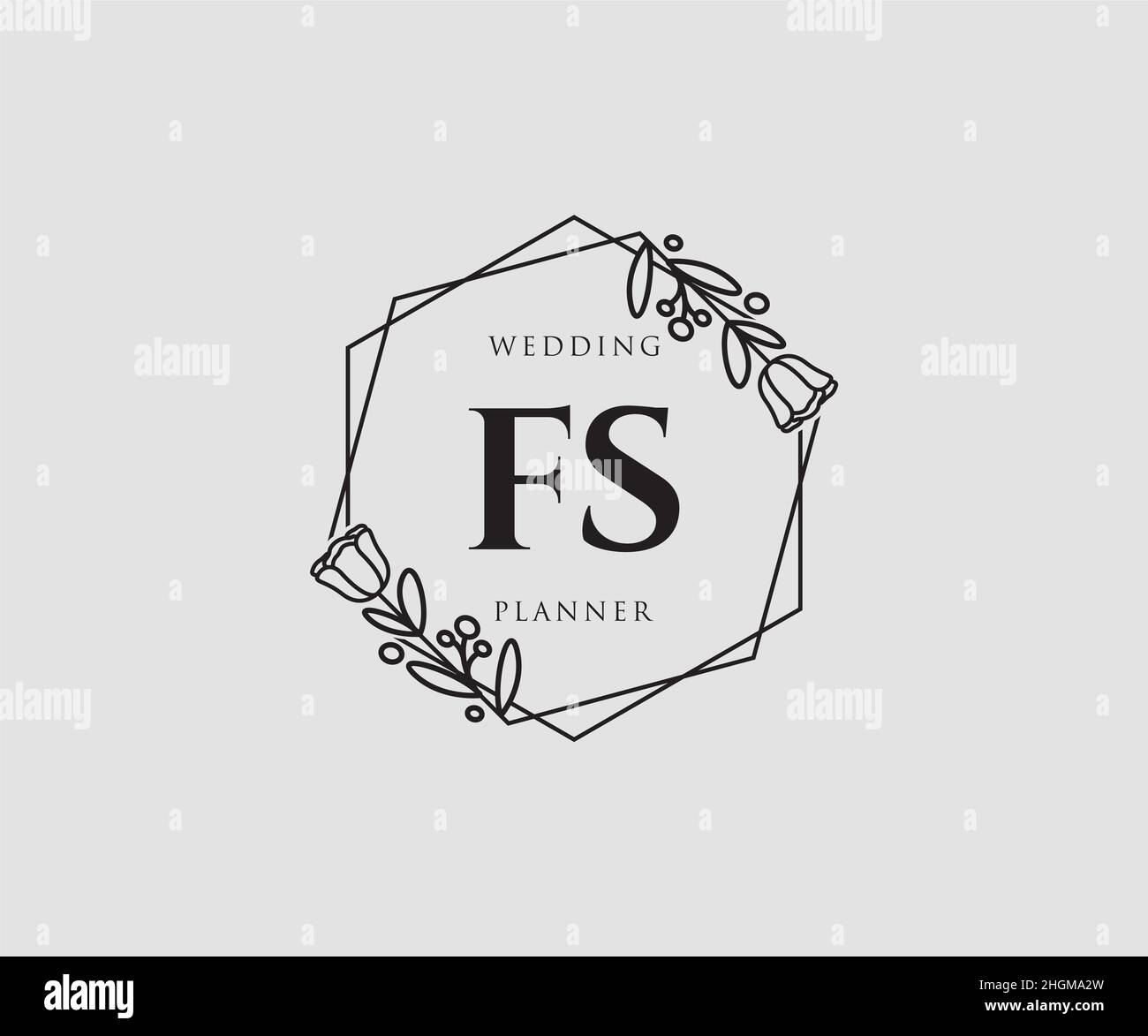 FS feminine logo. Usable for Nature, Salon, Spa, Cosmetic and Beauty ...