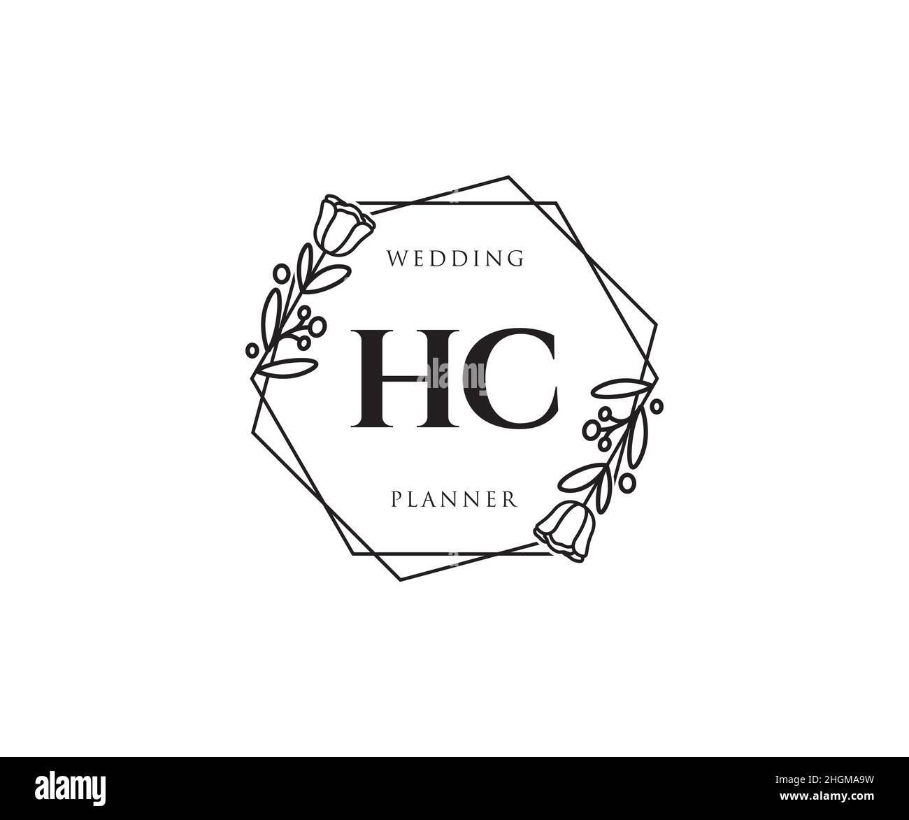 HC feminine logo. Usable for Nature, Salon, Spa, Cosmetic and Beauty ...