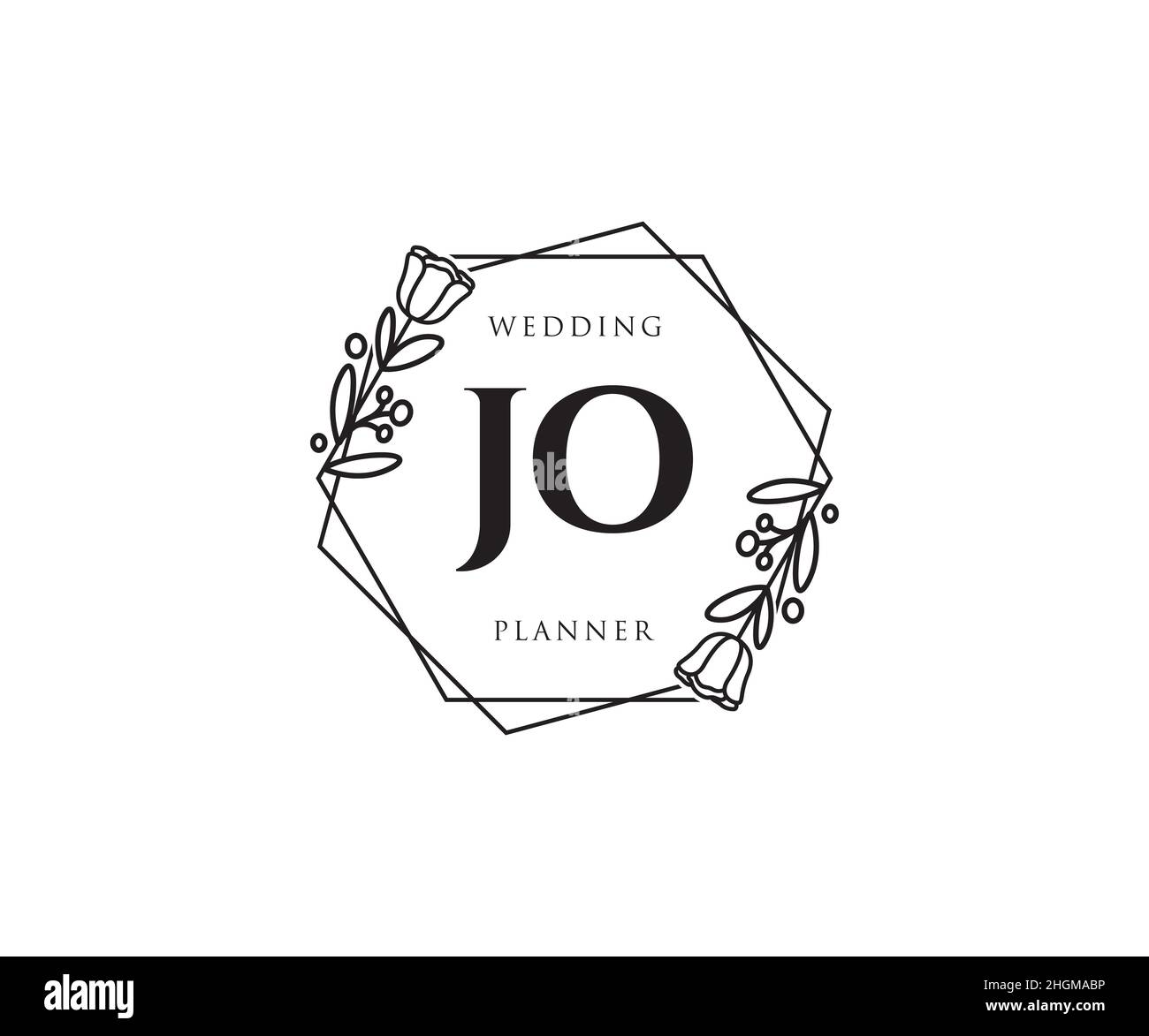 JO feminine logo. Usable for Nature, Salon, Spa, Cosmetic and Beauty ...