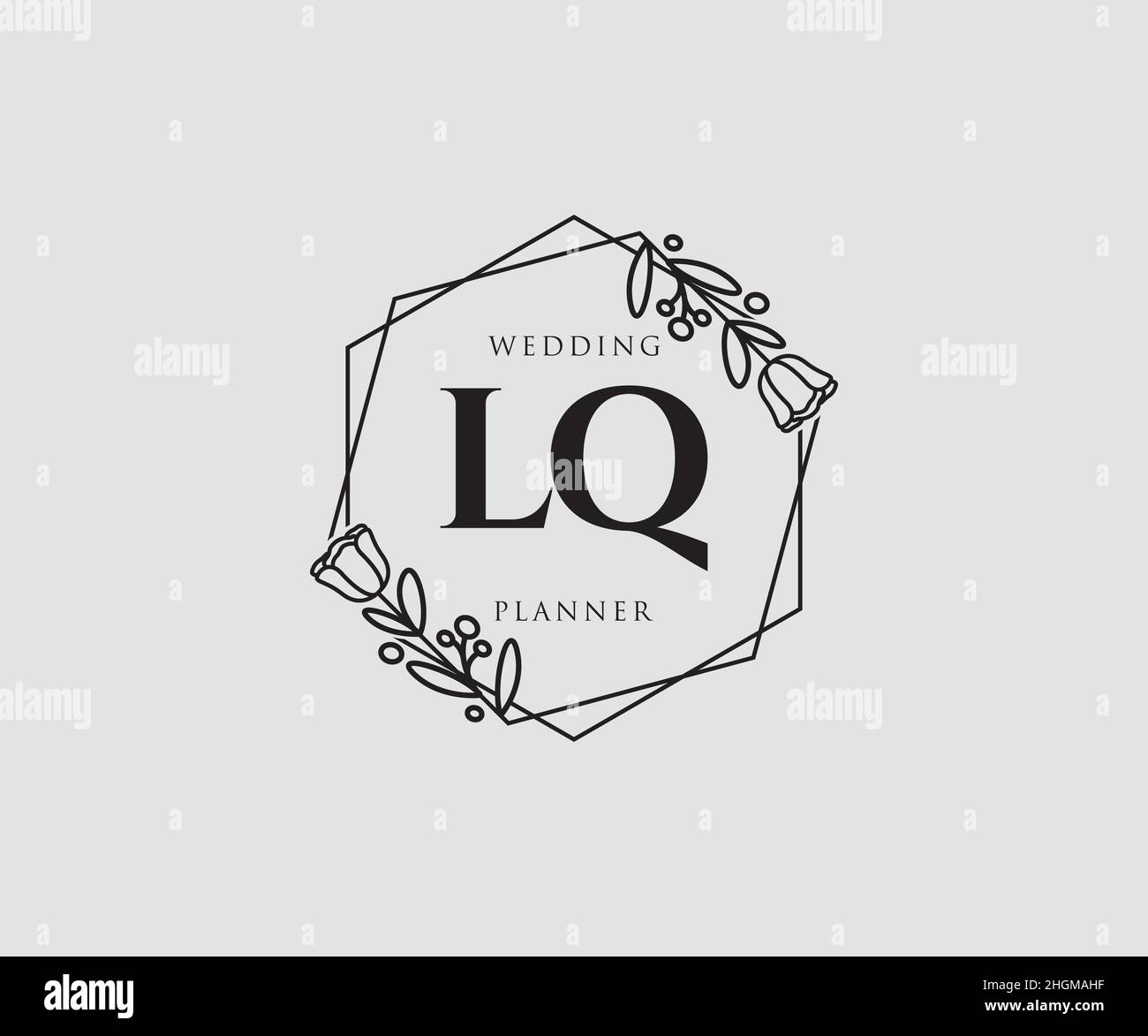 LQ feminine logo. Usable for Nature, Salon, Spa, Cosmetic and Beauty ...