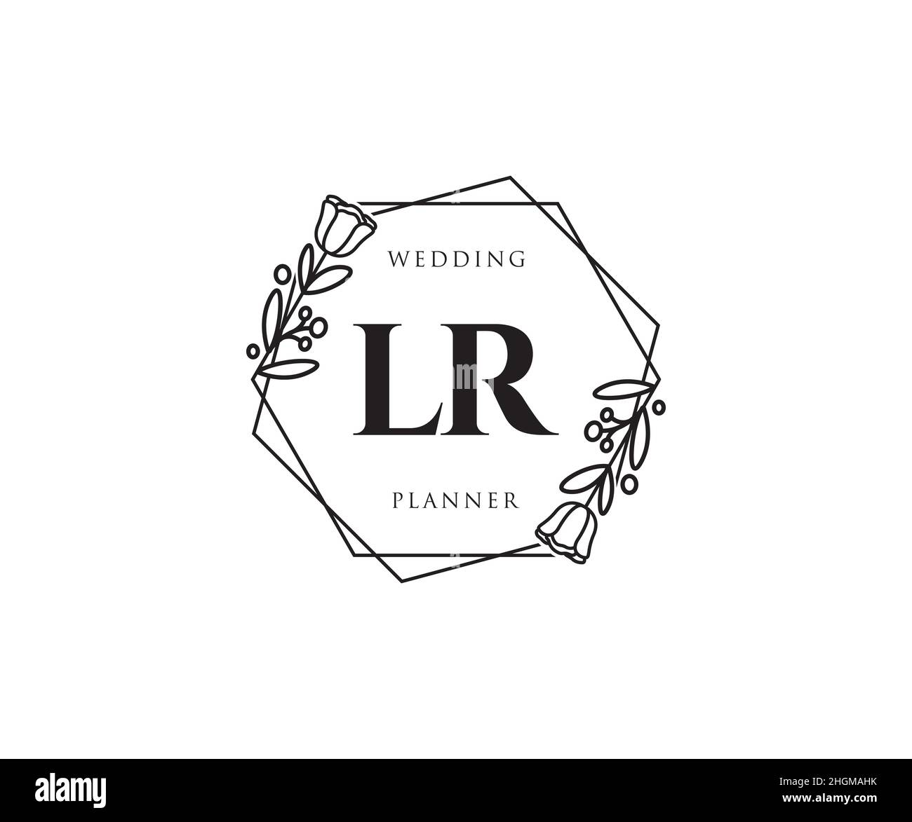 LR feminine logo. Usable for Nature, Salon, Spa, Cosmetic and Beauty ...