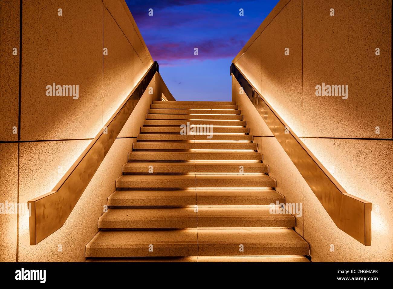 Walkway stairs in a city park Stock Photo - Alamy