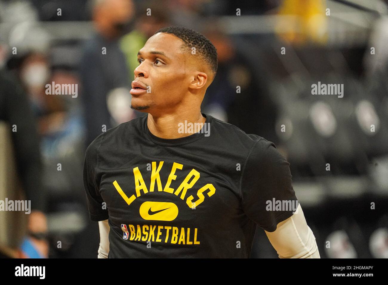 Orlando, Florida, USA, January 21, 2022, Los Angeles Lakers Point Guard ...