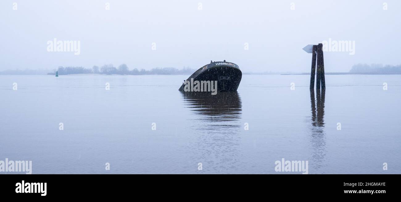 Hamburg ship wreck in water hi-res stock photography and images - Alamy