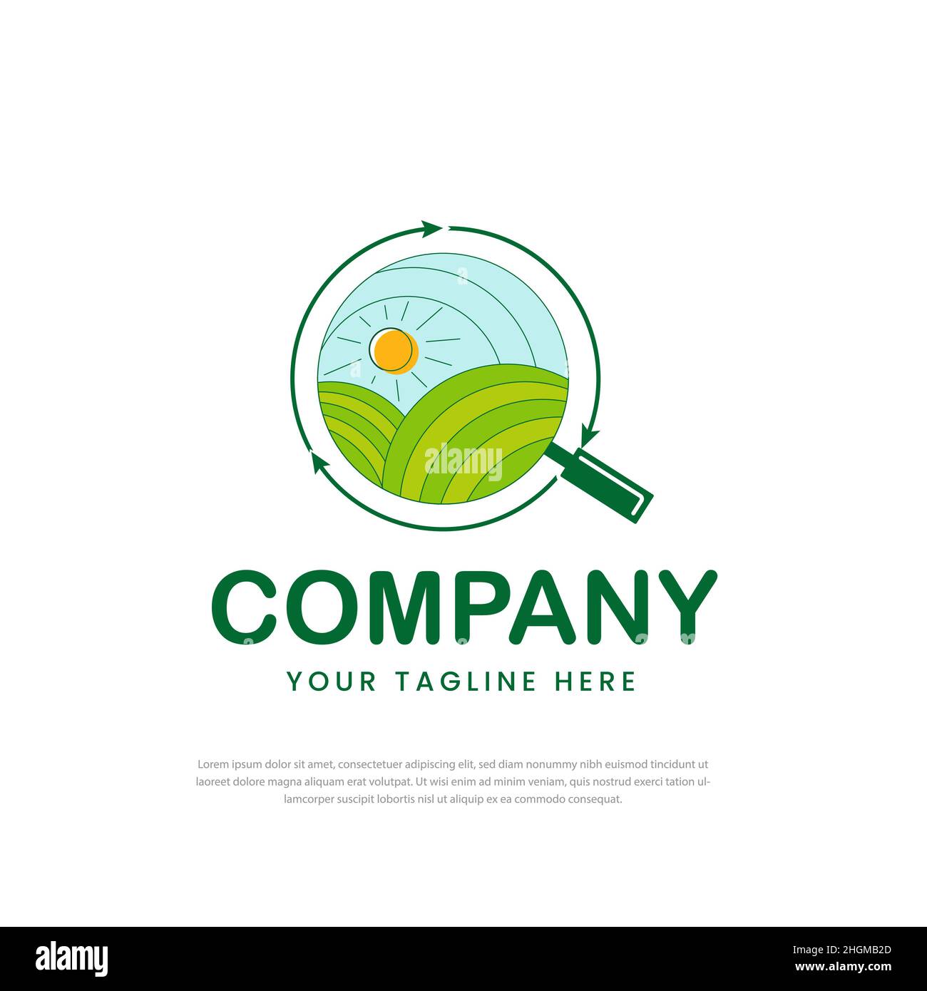 Farm farming agriculture circle Stock Vector Images - Alamy