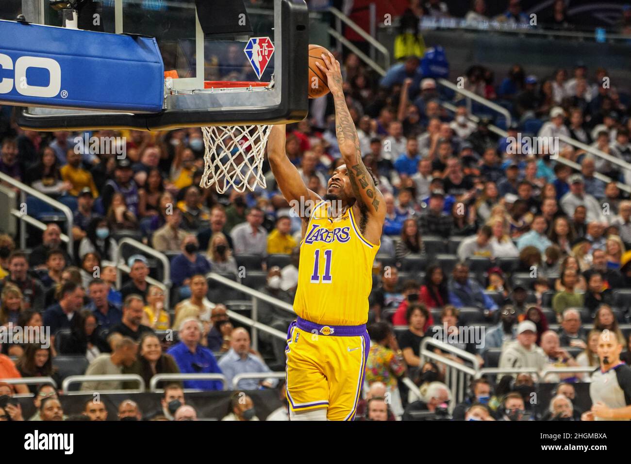 Orlando, Florida, USA, January 21, 2022, Los Angeles Lakers Shooting ...