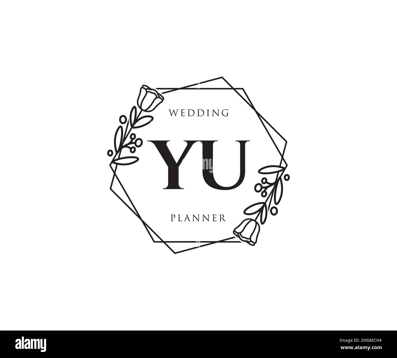 YU feminine logo. Usable for Nature, Salon, Spa, Cosmetic and Beauty ...
