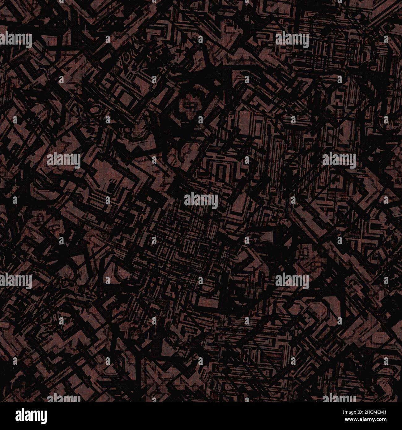 Grunge dark brown random geometric dyed seamless texture material ...