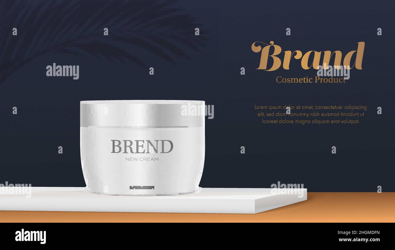 Square cosmetic jar packaging hi-res stock photography and images - Alamy