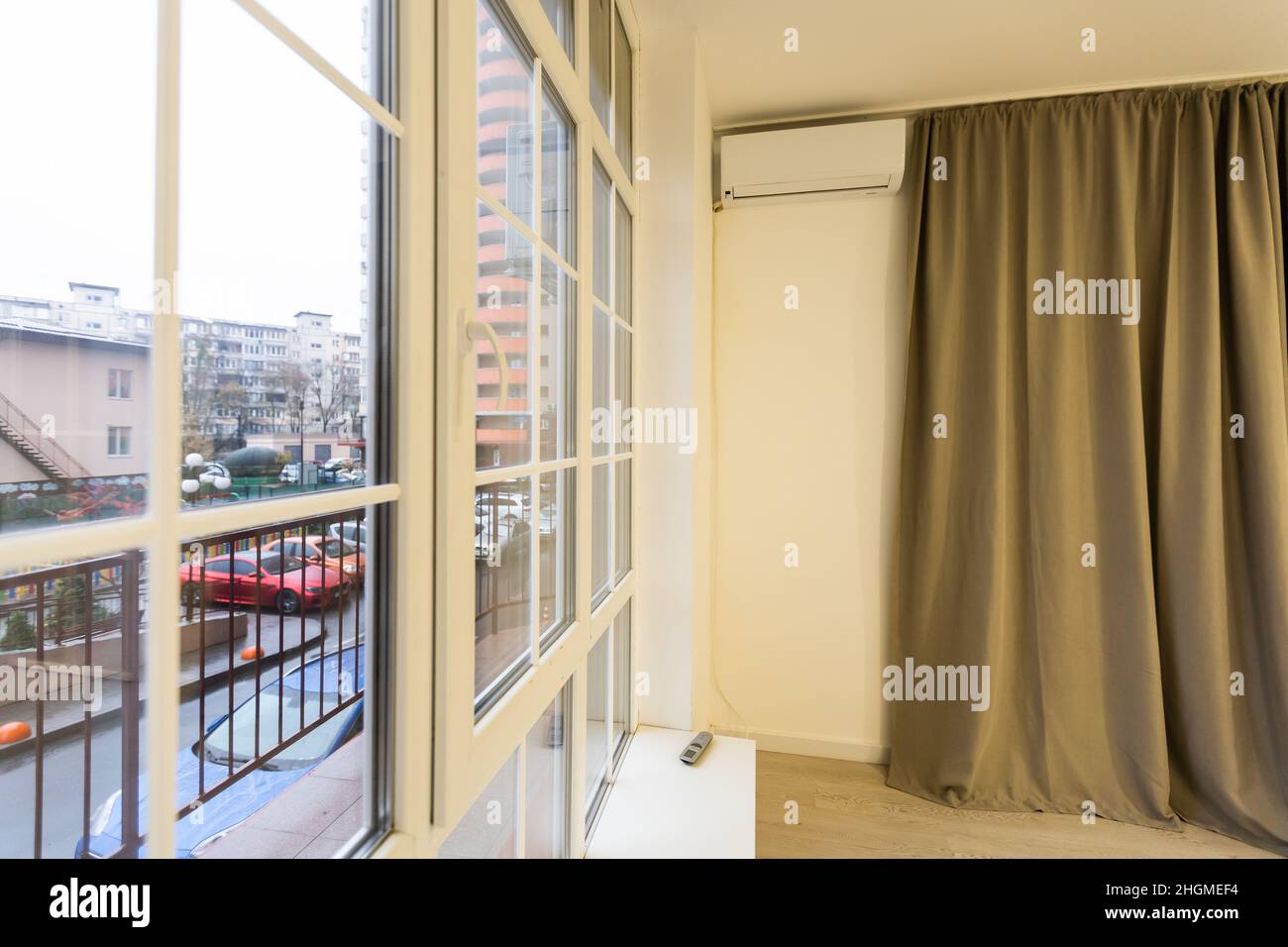 Air conditioner on wall background Stock Photo - Alamy