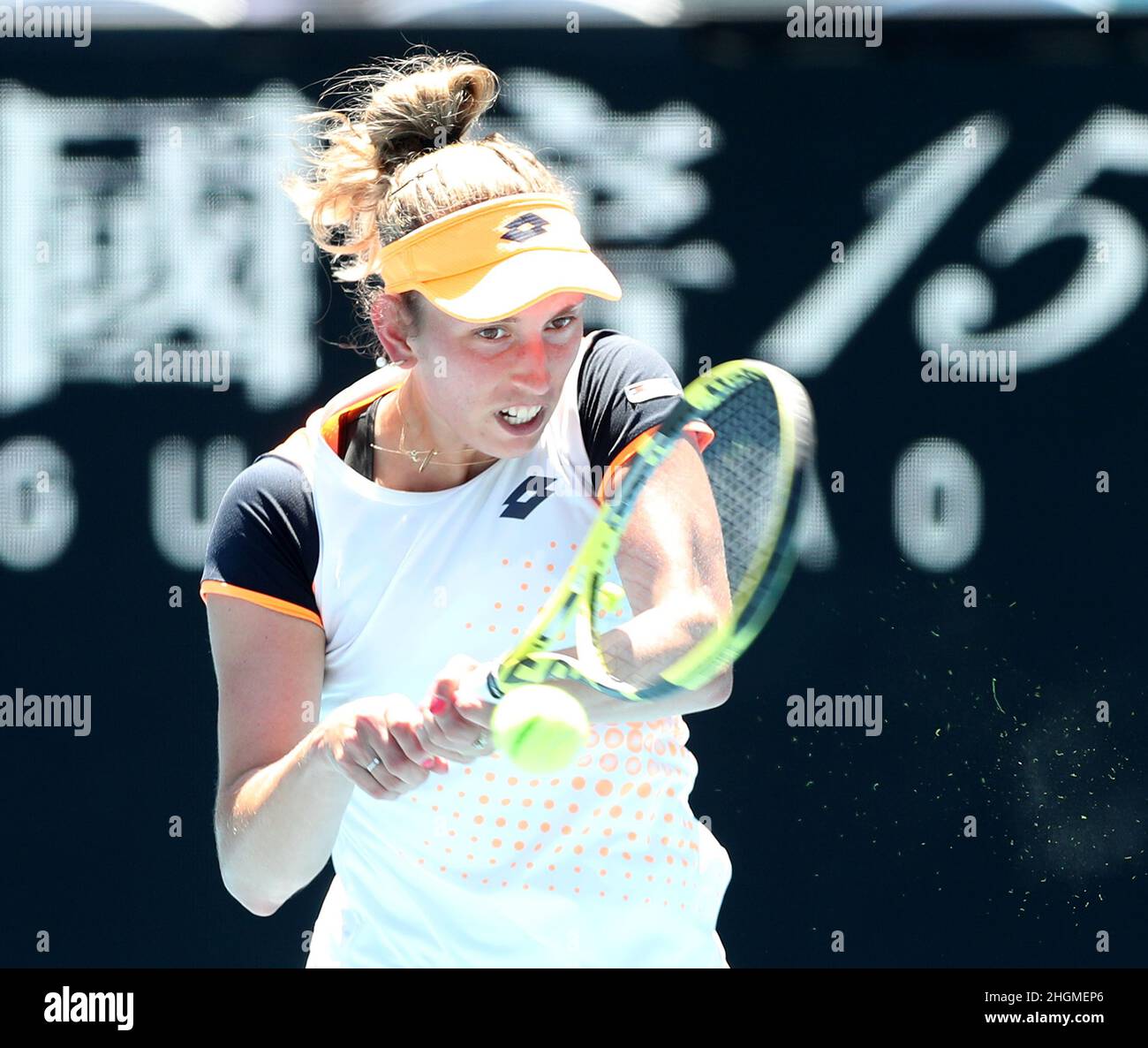 Melbourne, Australia. 22nd Jan, 2022. Elise Mertens in third round ...