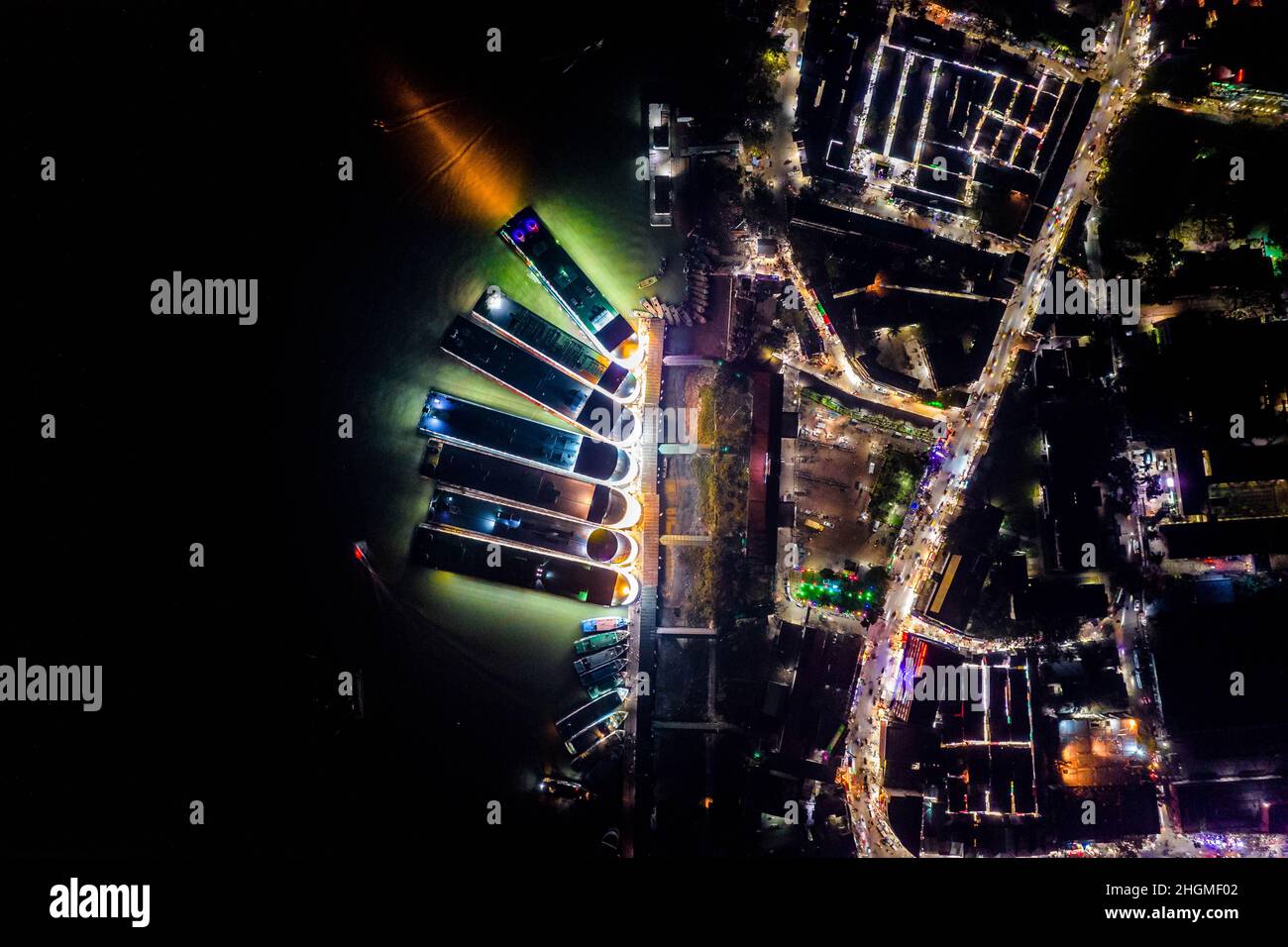 Barishal, Barishal, Bangladesh. 22nd Jan, 2022. Aerial view shows a ...