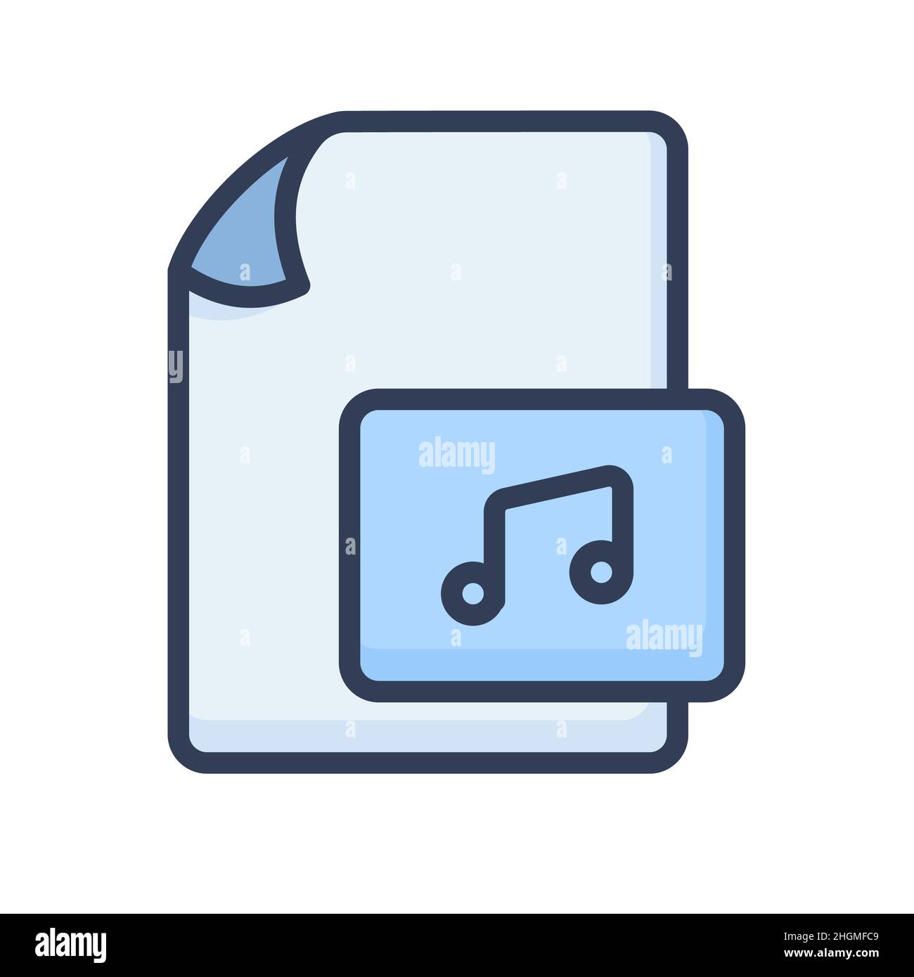 music document file paper page entertainment single isolated icon with ...