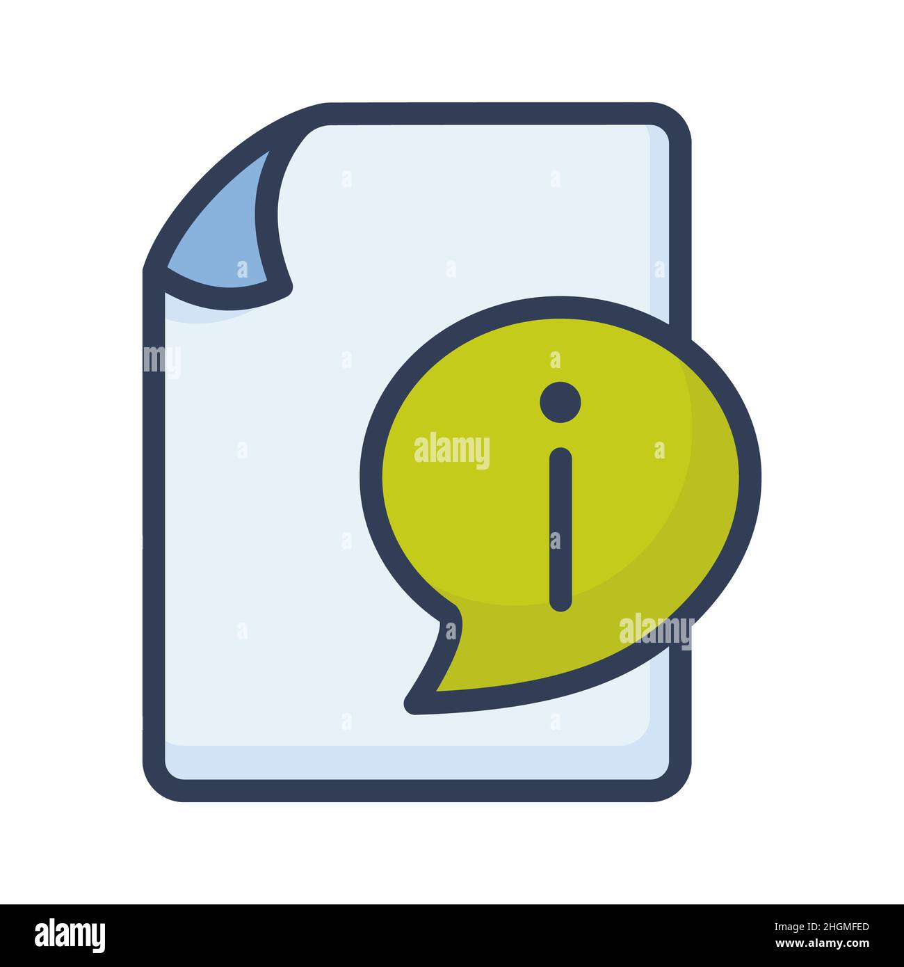 information document file paper page help manual single isolated icon with filled line style ...