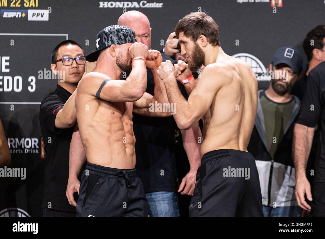 Anaheim, California, USA. 21st Jan, 2022. UFC 270: Ngannou vs Gane ...